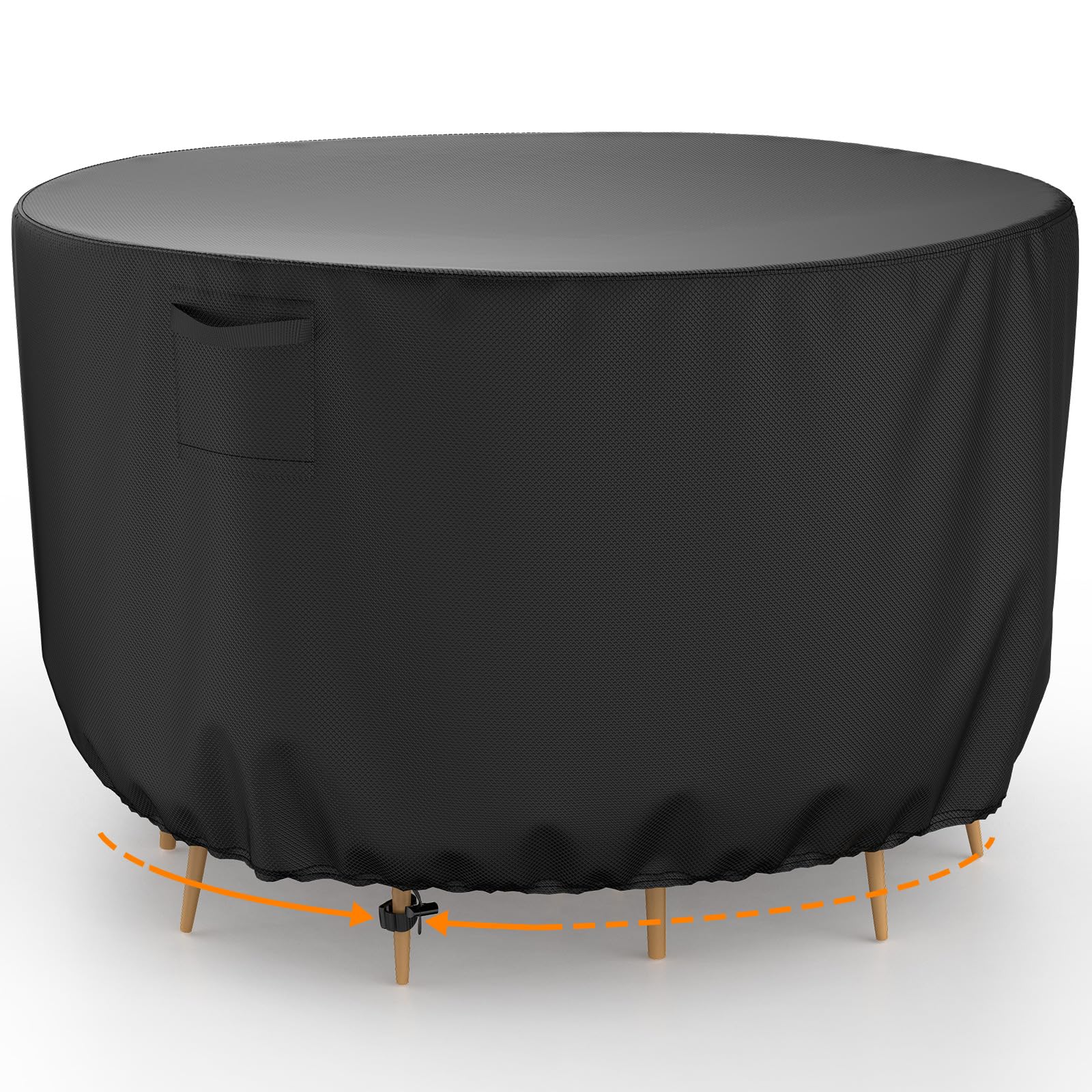 Snapklik.com : Brosyda Round Outdoor Table Cover, Heavy-Duty Waterproof ...