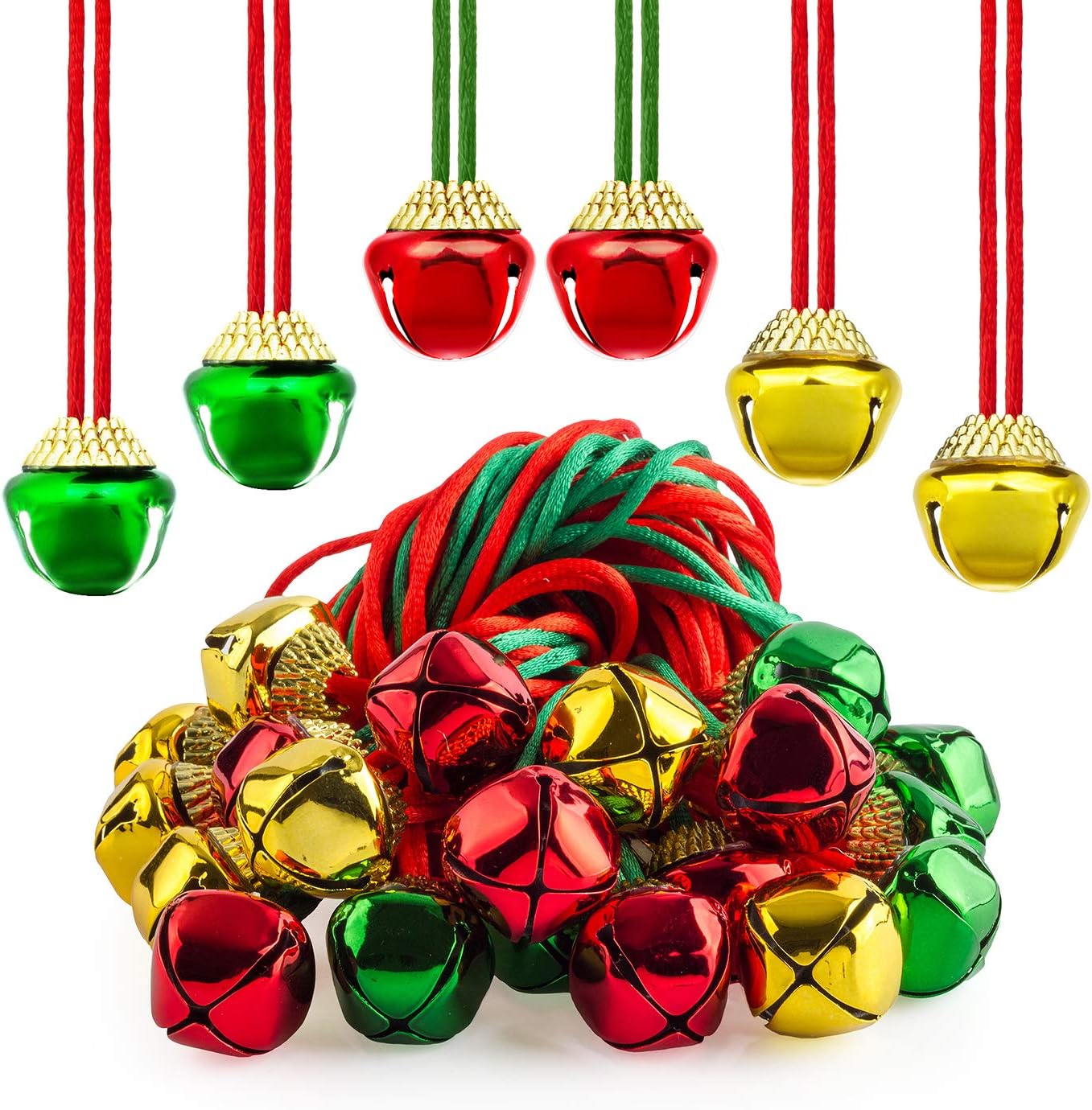 Amazon.com: Jingle Bell Necklace Christmas Bell Necklace for Christmas ...