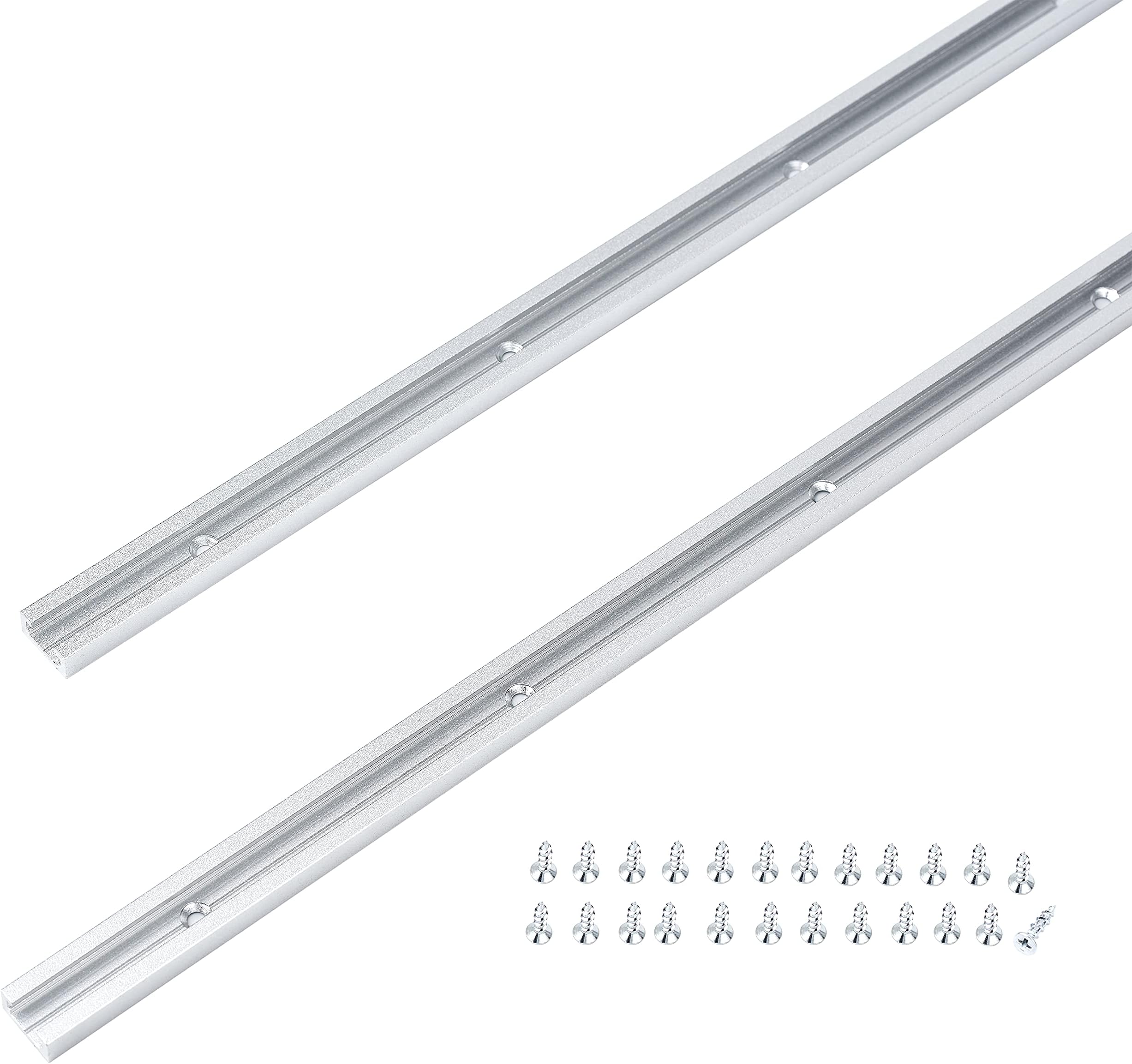 Amazon.com: T Track 48" with Wood Screws- Double-Cut Profile Aluminum T ...