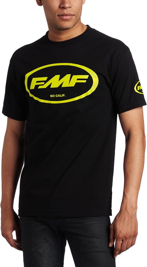 FMF Racing Classic T-Shirt, Size: 2XL, Distinct Name: Black/Yellow ...