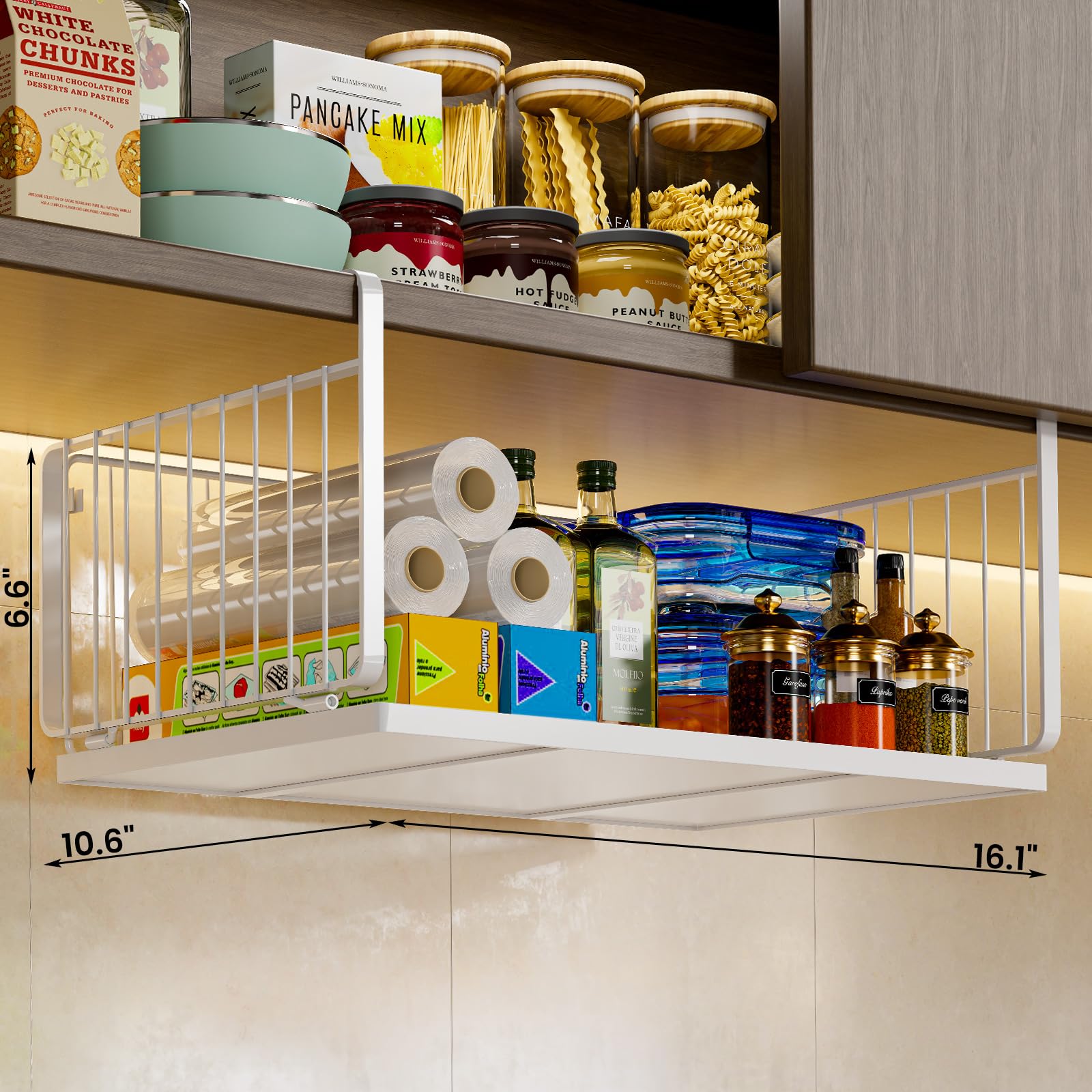 Snapklik.com : TAILI Under Shelf Basket, Hanging Storage Baskets For ...