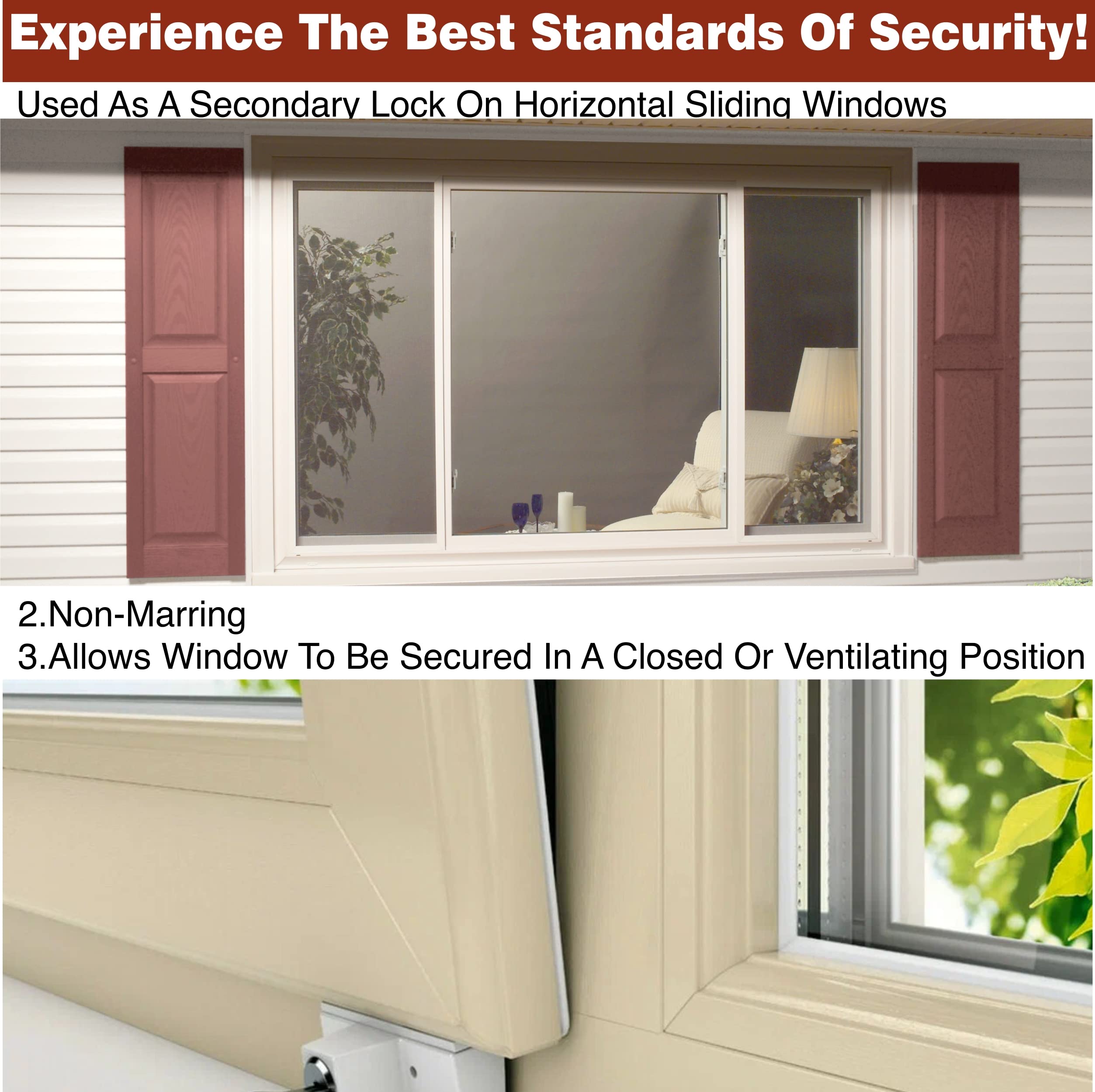 Snapklik.com : NU-SET Lock Sliding Window Lock Wing Screw Window Lock ...