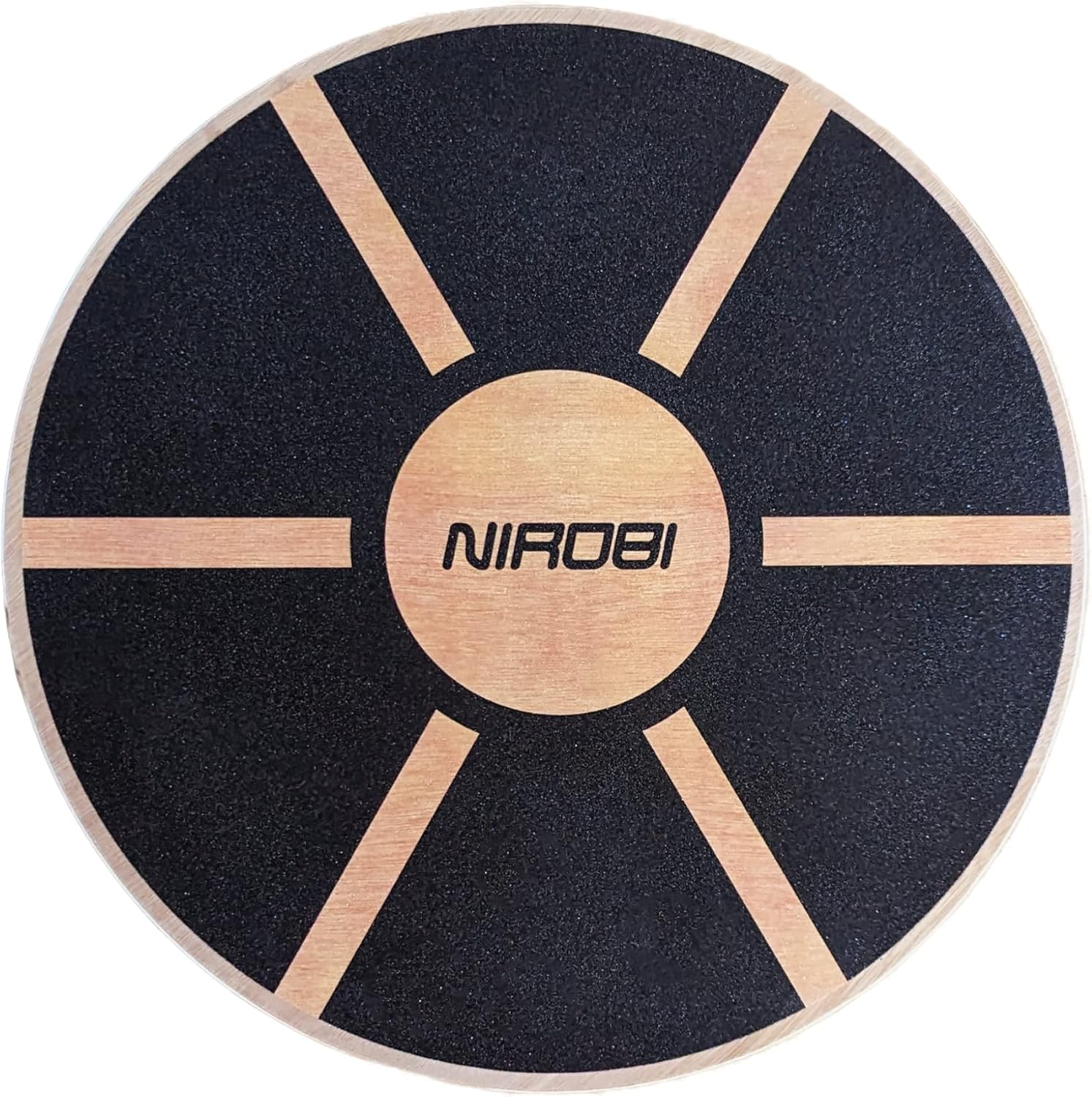 NIROBI Sports Wooden Wobble Balance Board - Non-Slip Round Stability ...