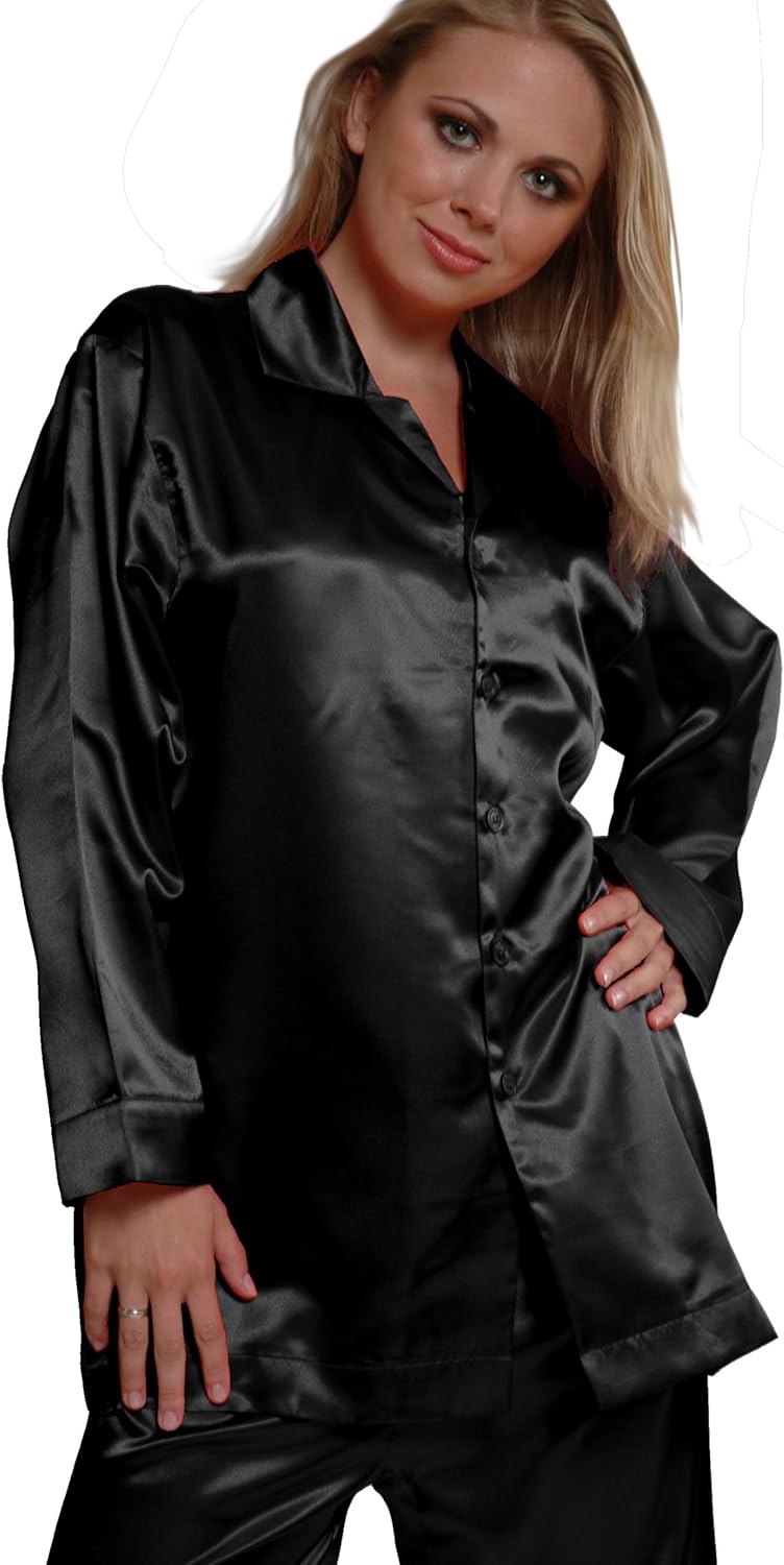 Intimo Women's 100% Silk Pajama Set at Amazon Women’s Clothing store