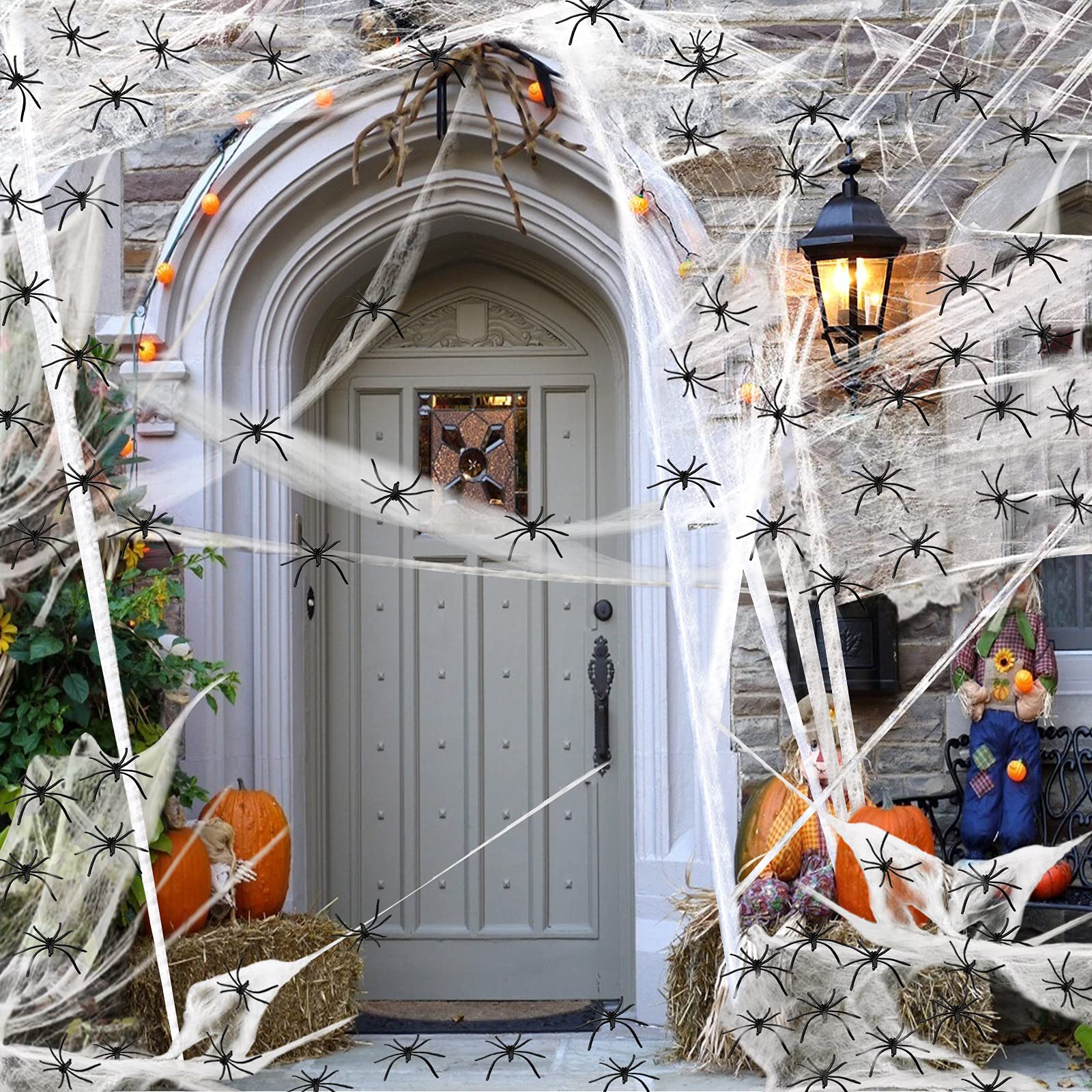Snapklik.com : 2000 Sqft Halloween Stretch Spider Webs Halloween Spider ...