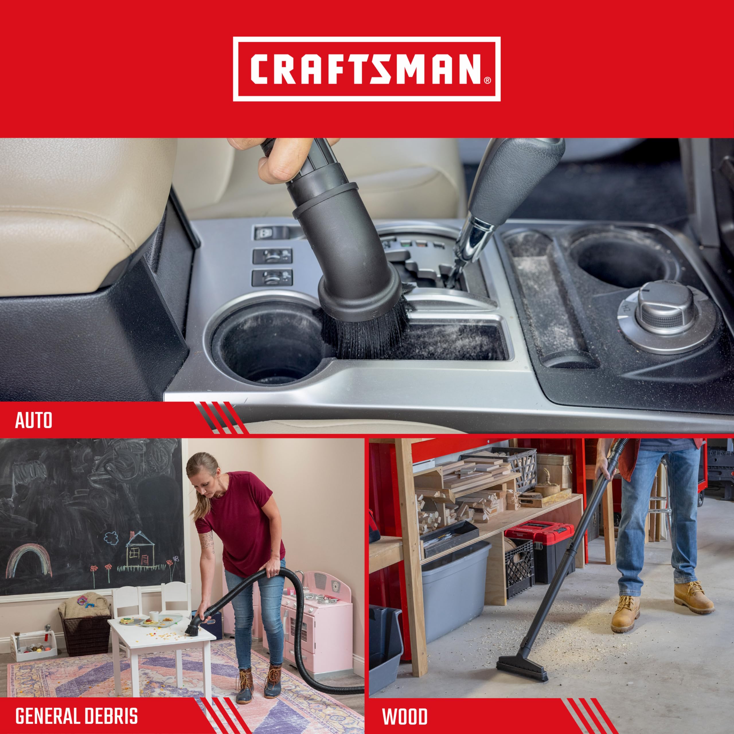Snapklik.com : CRAFTSMAN CMXZVBE38768 General Purpose Wet Dry Vac Dust ...