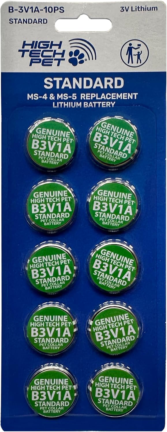 Amazon.com: High Tech Pet Genuine Brand B3V1A Standard Battery 10 Pack ...