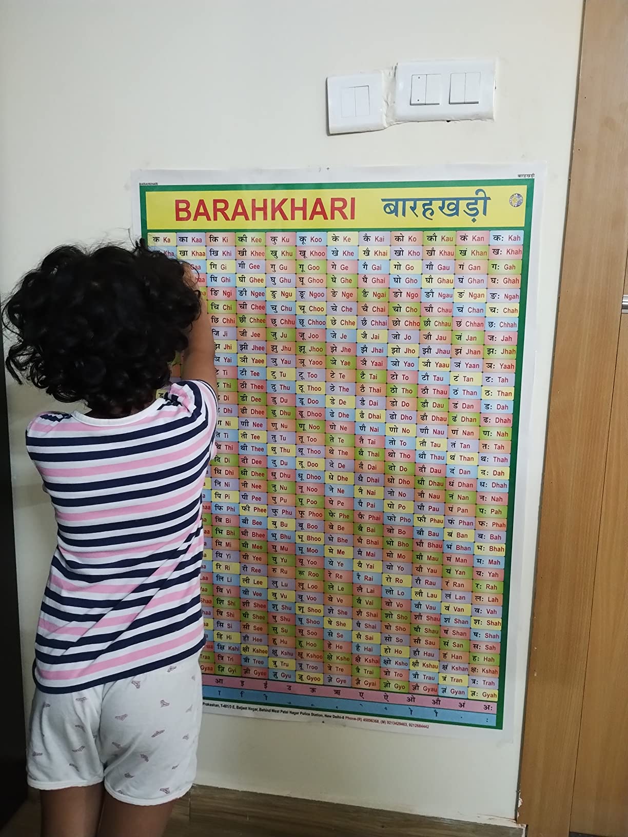 Buy Barah Khari Chart in Hindi - English | 70x 100cm | Laminated Both ...