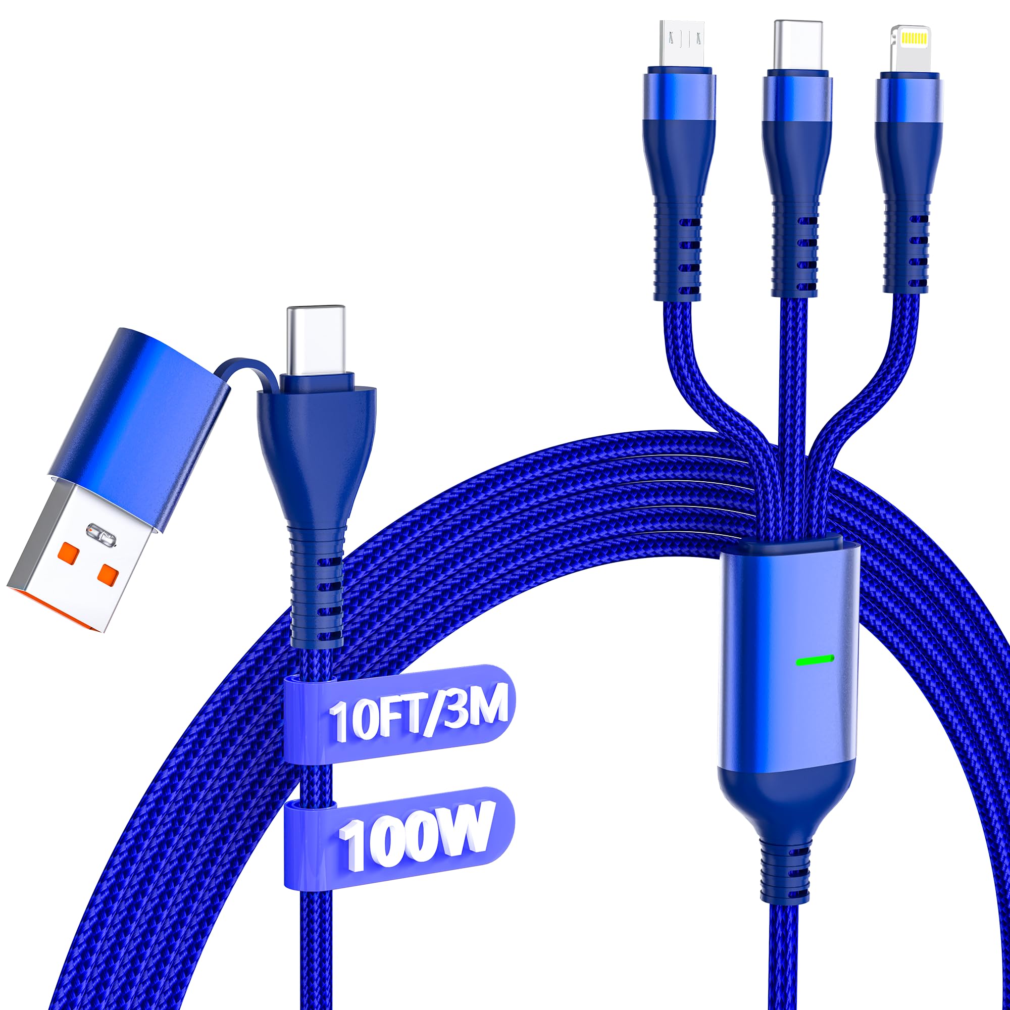 Amazon.com: 100W Multi Charging Cable, USB C to Multi Charger Cable ...