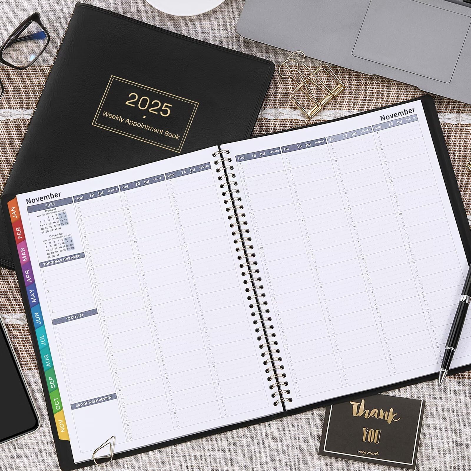Snapklik.com : 2025 Appointment Book - Large Planner Weekly Monthly ...