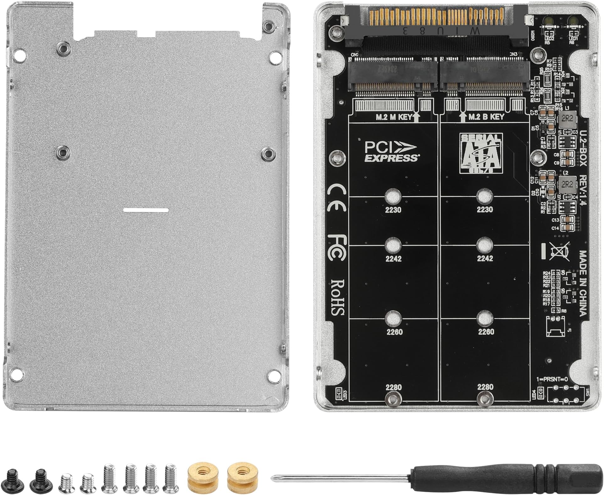 Amazon.com: GINTOOYUN 2 in 1 Combo M.2 NVME/NGFF to U.2(SFF-8639 ...