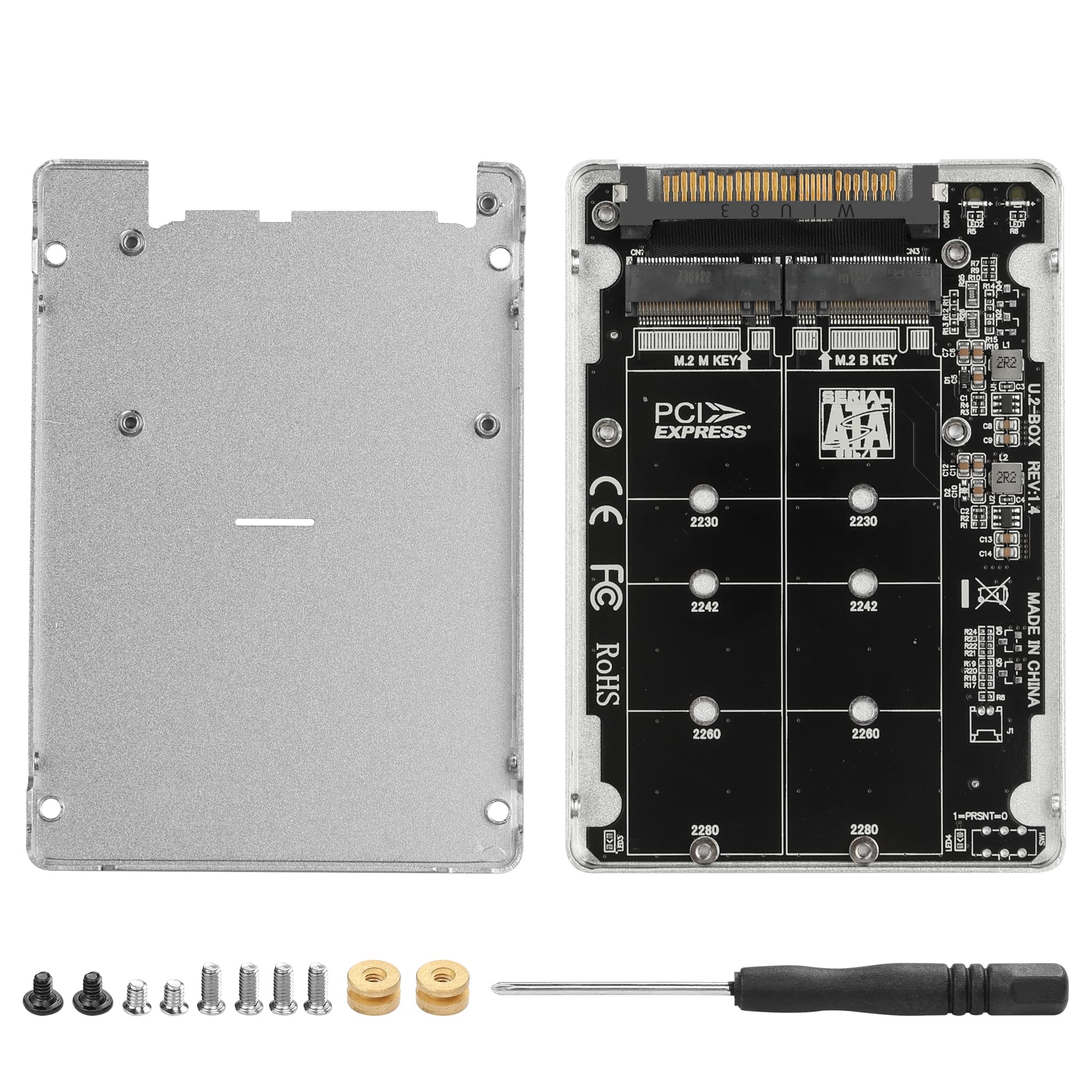 Amazon.com: GINTOOYUN 2 in 1 Combo M.2 NVME/NGFF to U.2(SFF-8639 ...