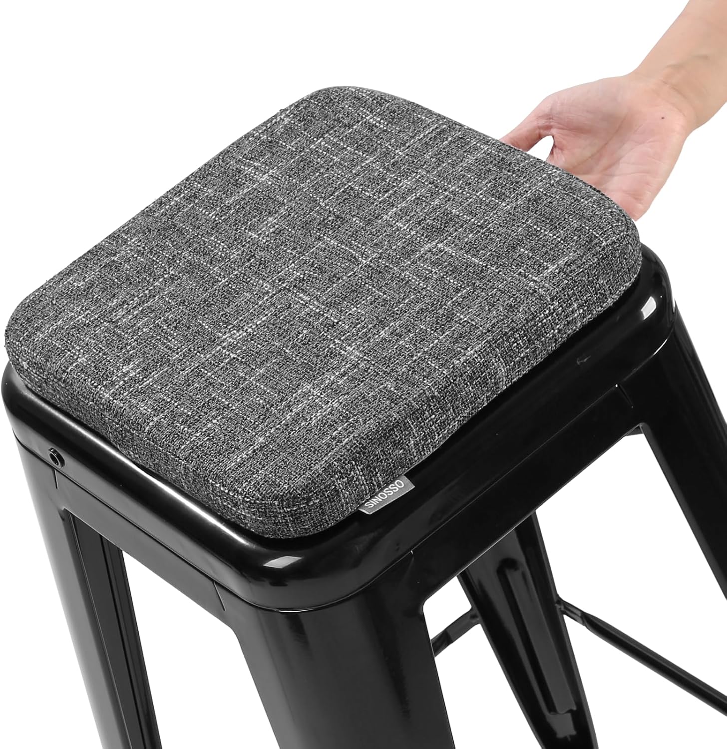 Amazon.com: SINOSSO Memory Foam Bar Stool Cushion 1 Piece, Modern ...