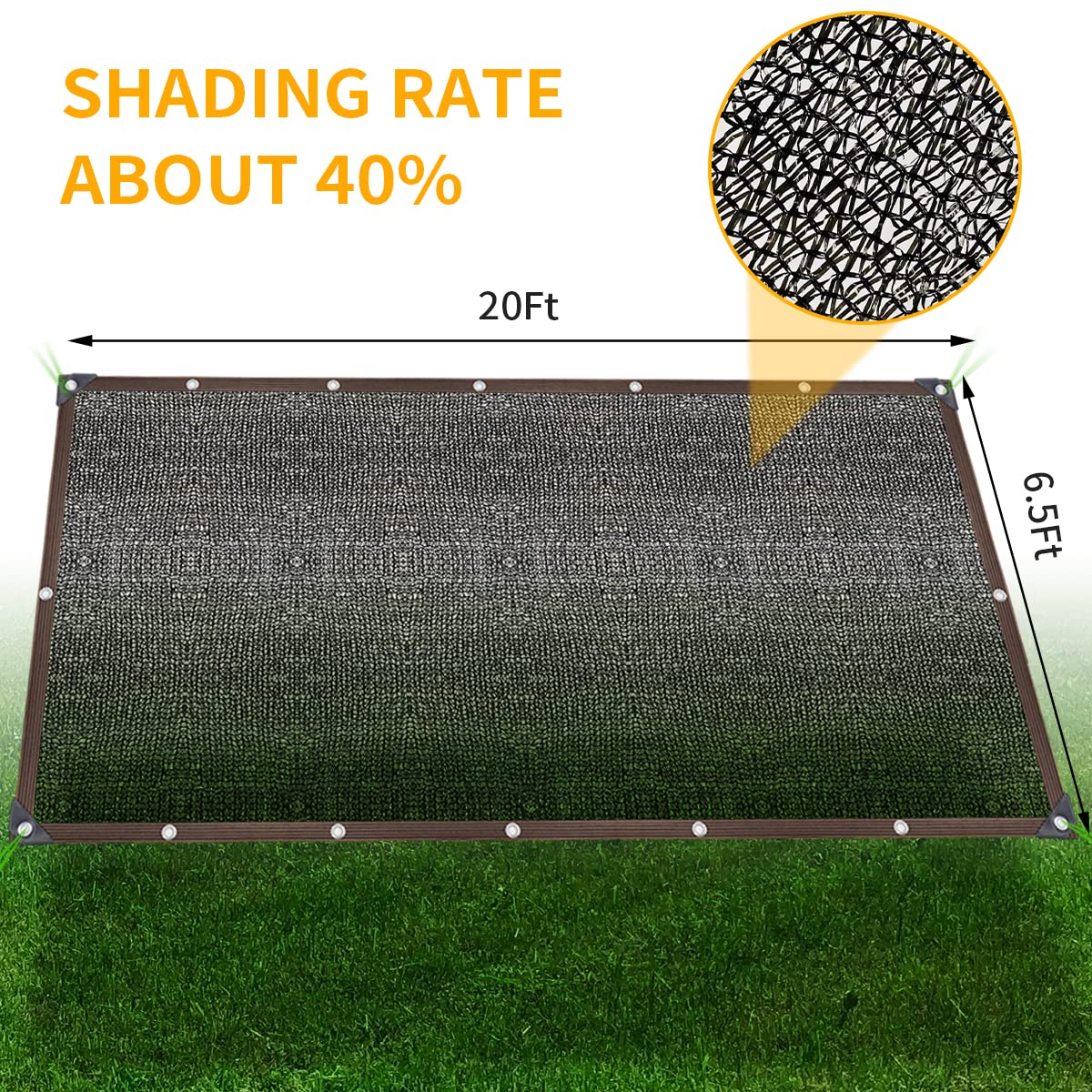 Snapklik.com : 40% Shade Cloth Garden Shade Mesh Net
