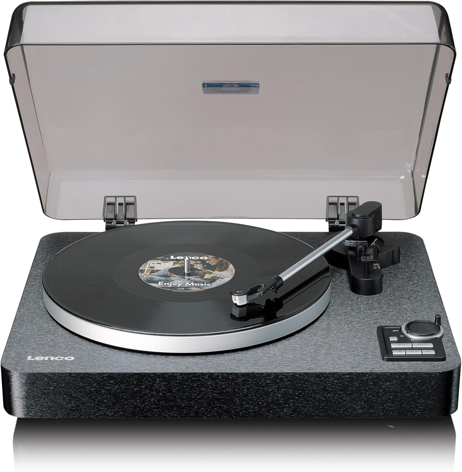 Amazon.com: Lenco LBTA-165BK Fully Automatic Turntable - Bluetooth 5.3 - Wood Housing - Metal ...
