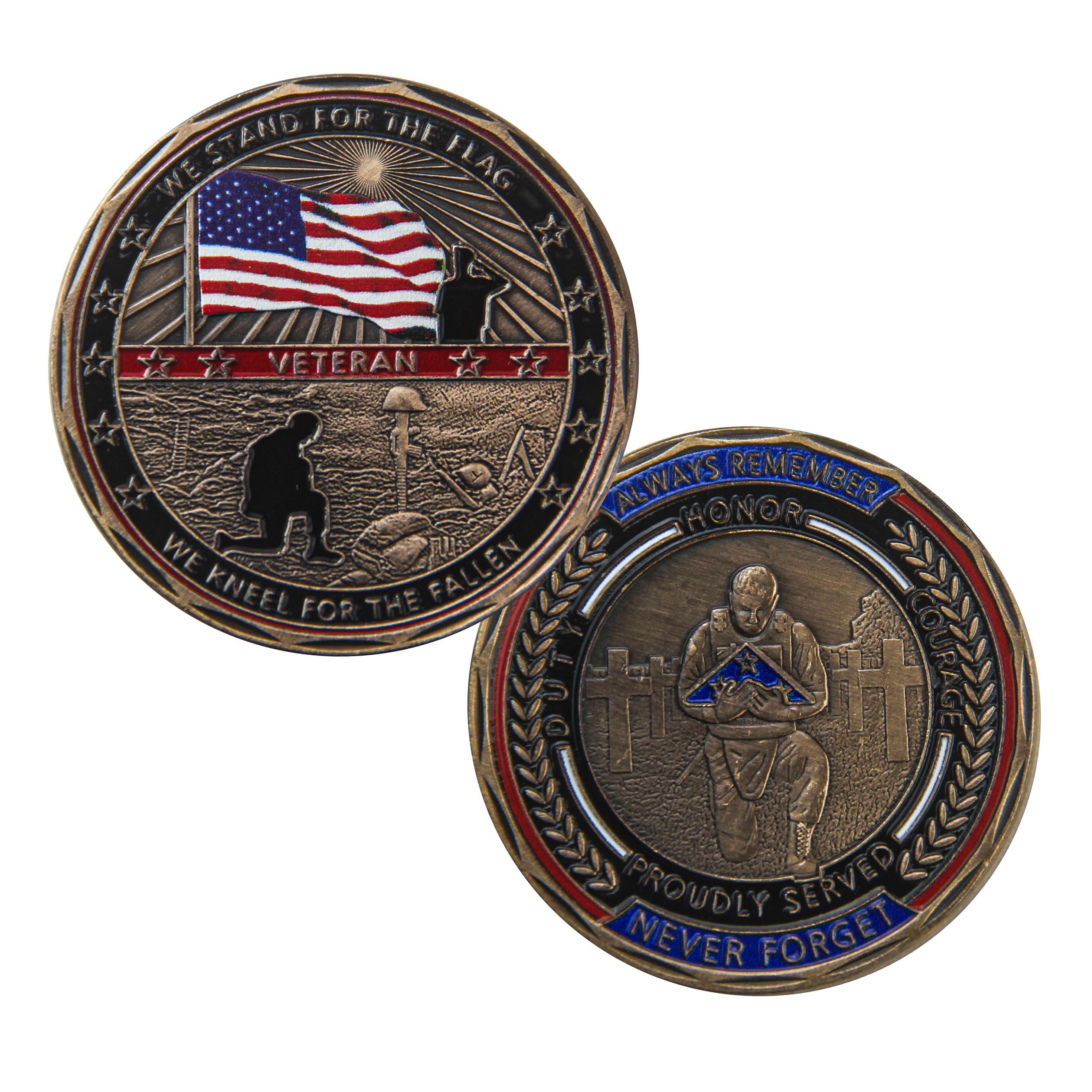 Snapklik.com : United States Veteran Prayer Commemorative Coin Military ...