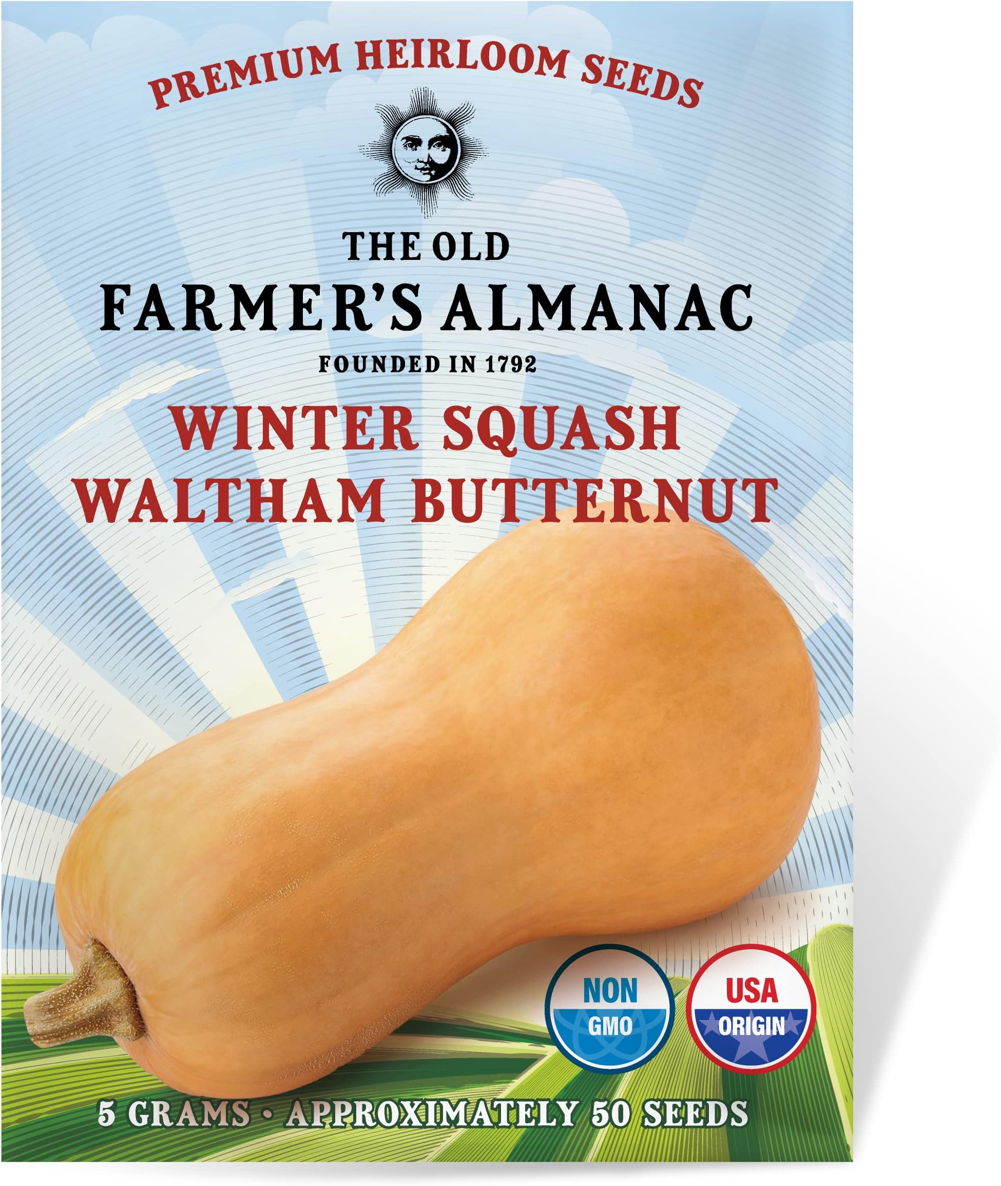 Amazon.com : The Old Farmer's Almanac Heirloom Winter Squash Seeds ...
