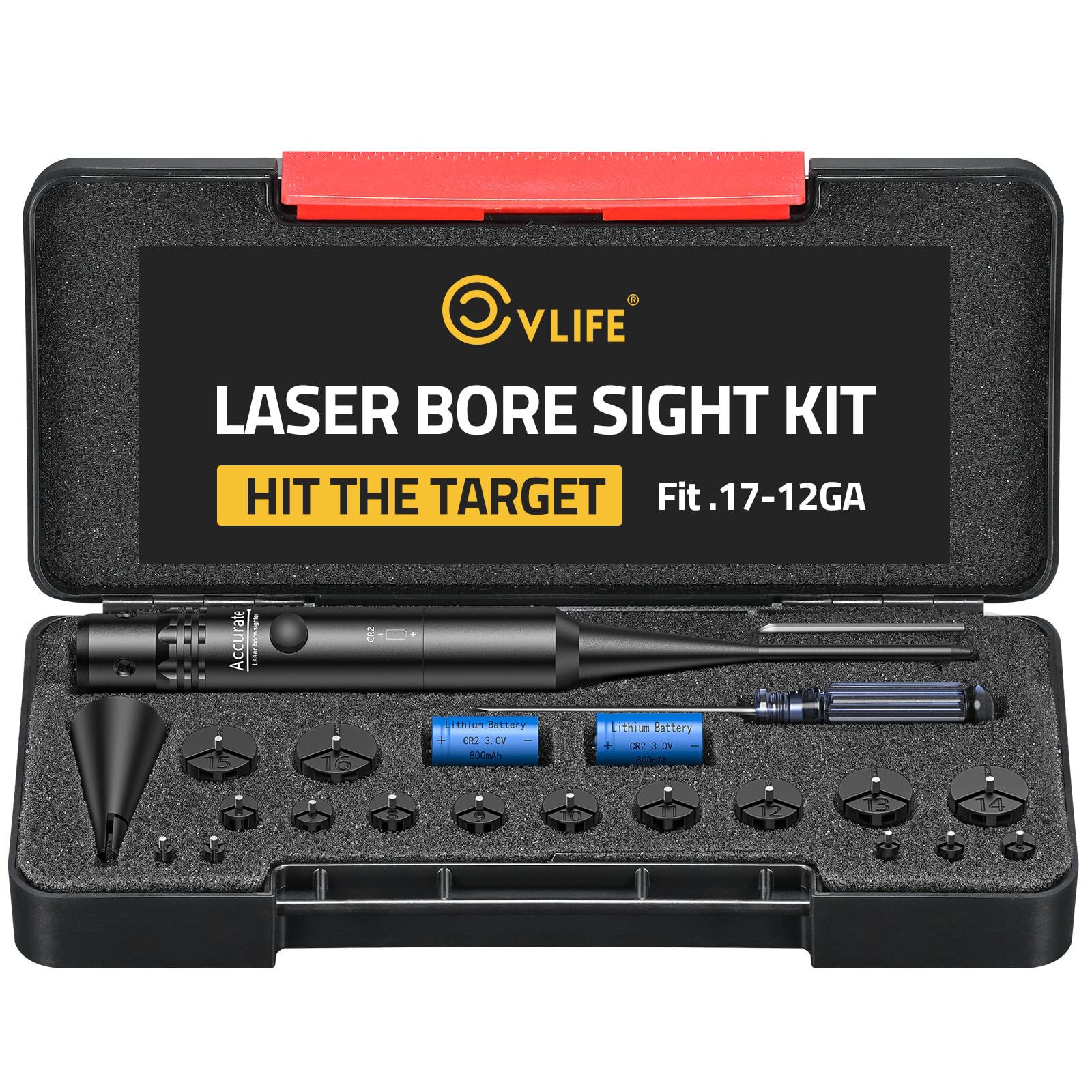 Snapklik.com : Bore Sight Laser Kit Fit 0.17 To 12GA Calibers ...