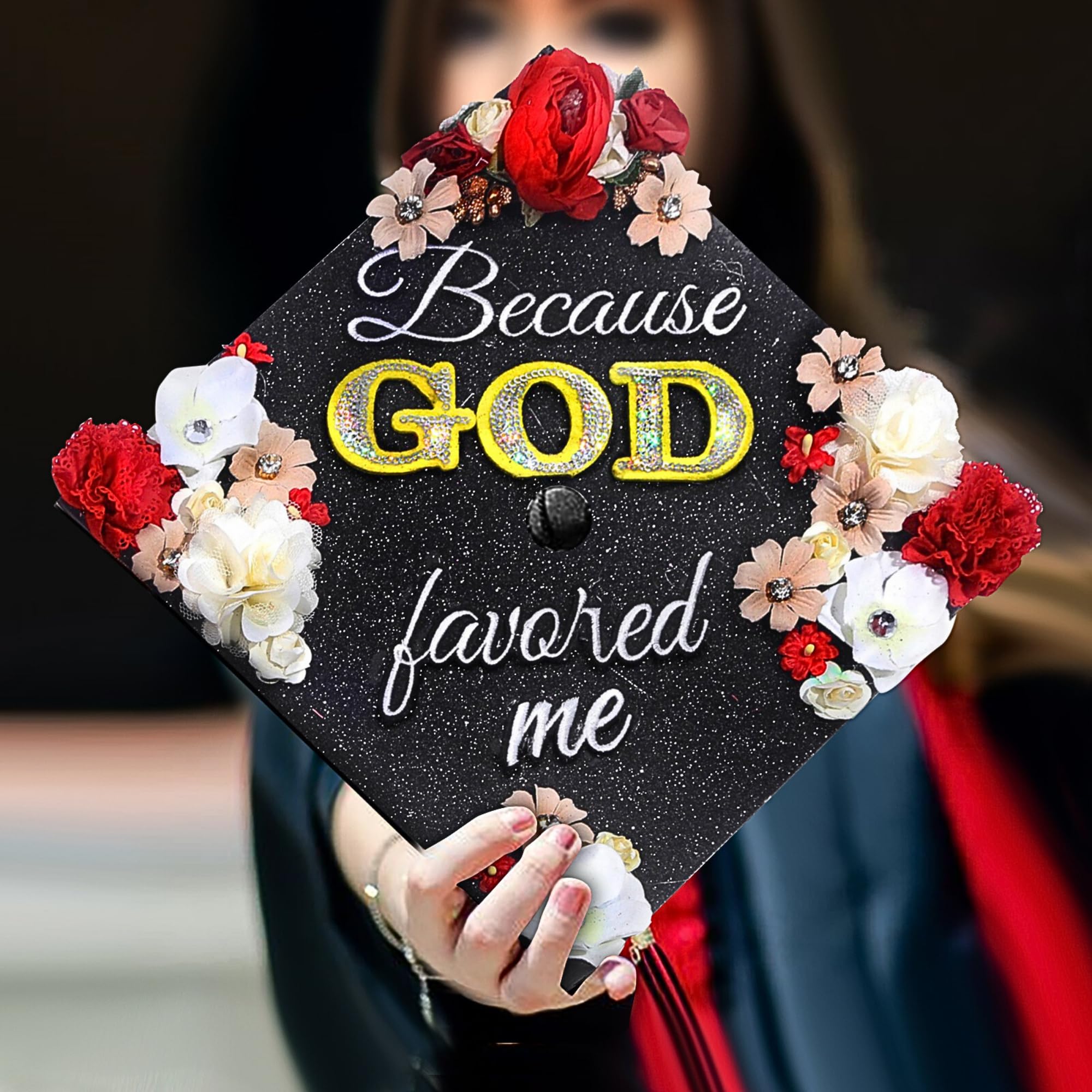 Snapklik.com : GRADWYSE Once Upon A Time Handmade Graduation Cap Topper ...