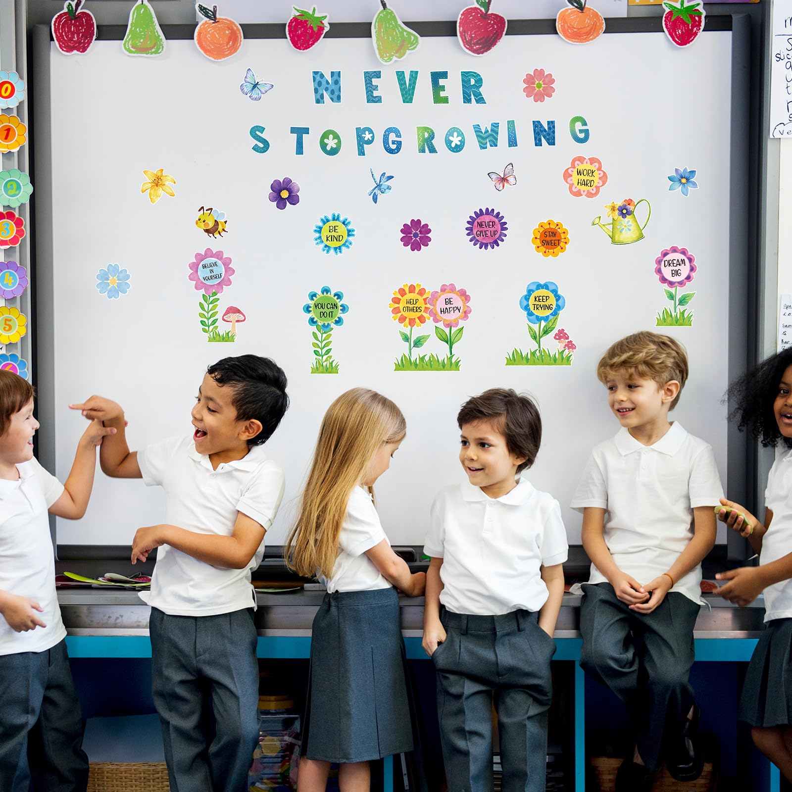 Snapklik.com : 90 Pcs Never Stop Growing Bulletin Board Classroom ...