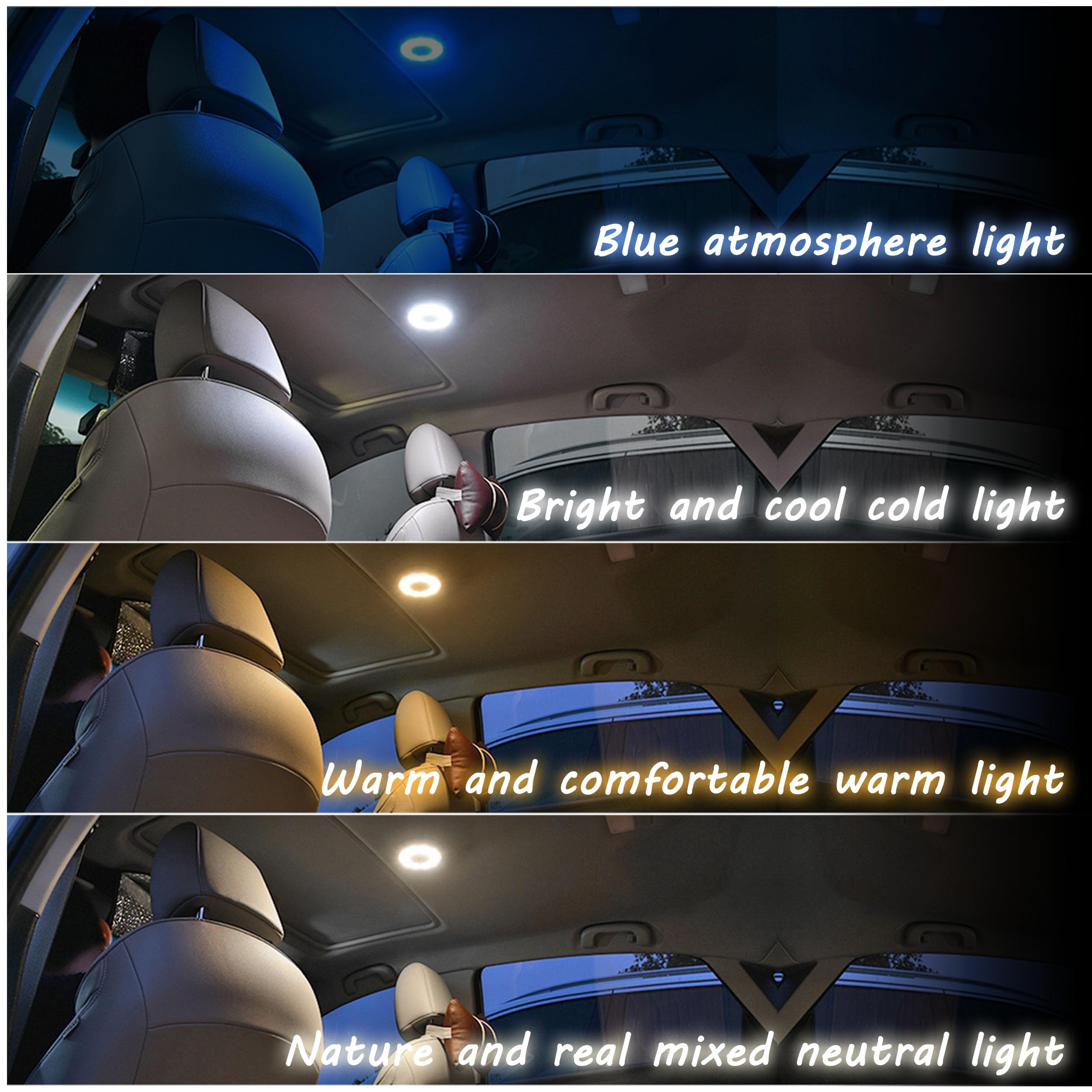 Snapklik.com : DC 12V RV Led Lights Interior,4 Colors Puck Camper ...