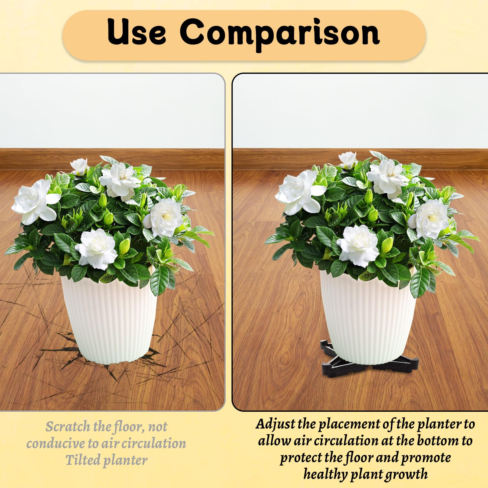 Snapklik.com : Acrux7 48 PCS Plant Pot Feet, Invisible Flower Pot ...