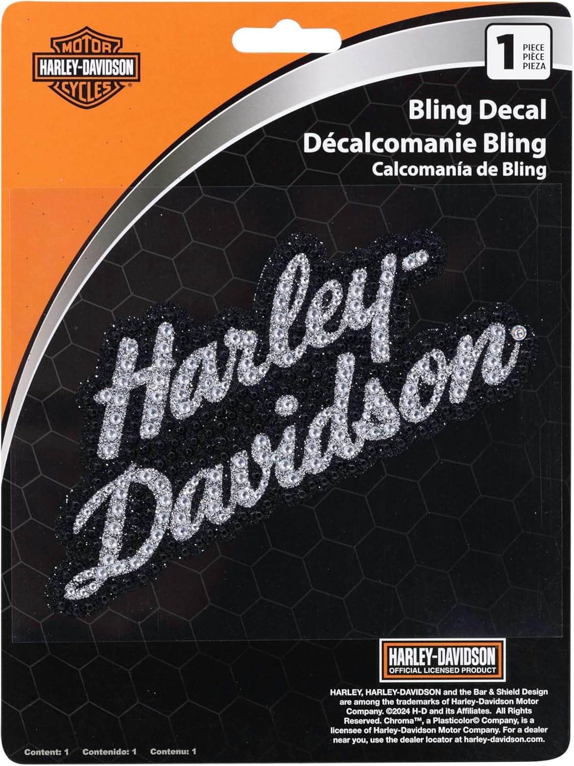 CHROMA 026557 Harley-Davidson Bling H-D Script Vinyl Decal User Manual