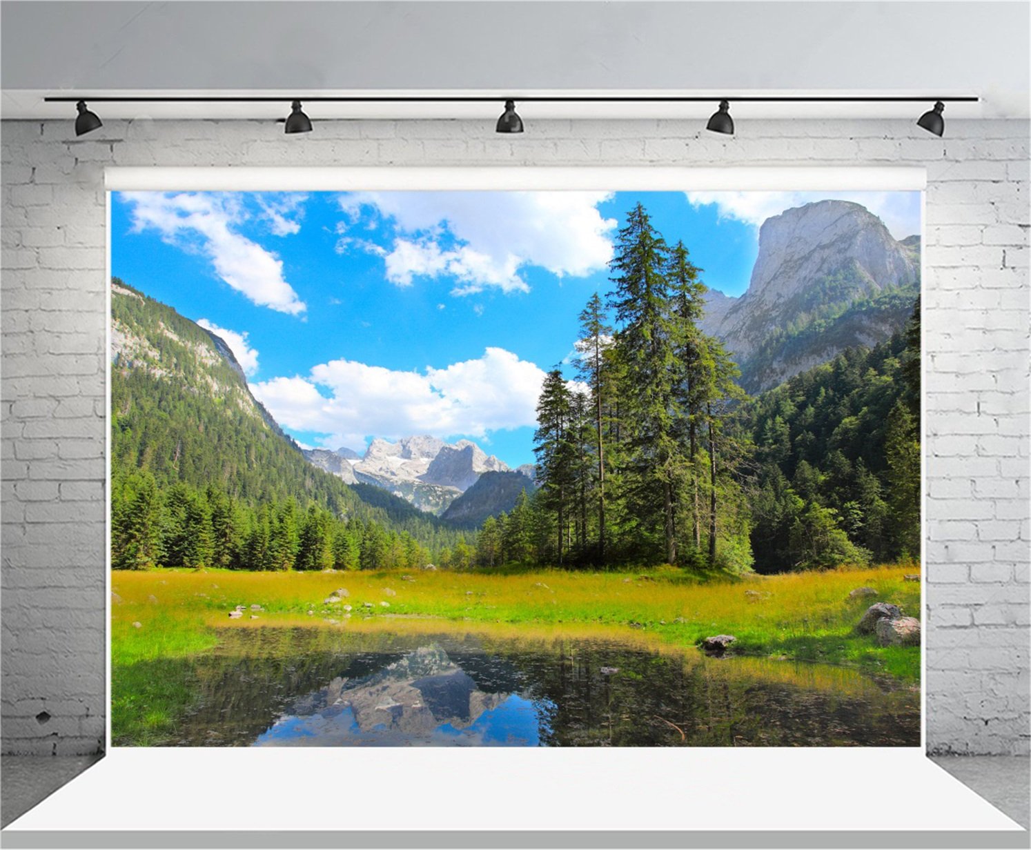 Amazon.com : AOFOTO 7x5ft Natural Scenic Backdrop Forest Tree ...