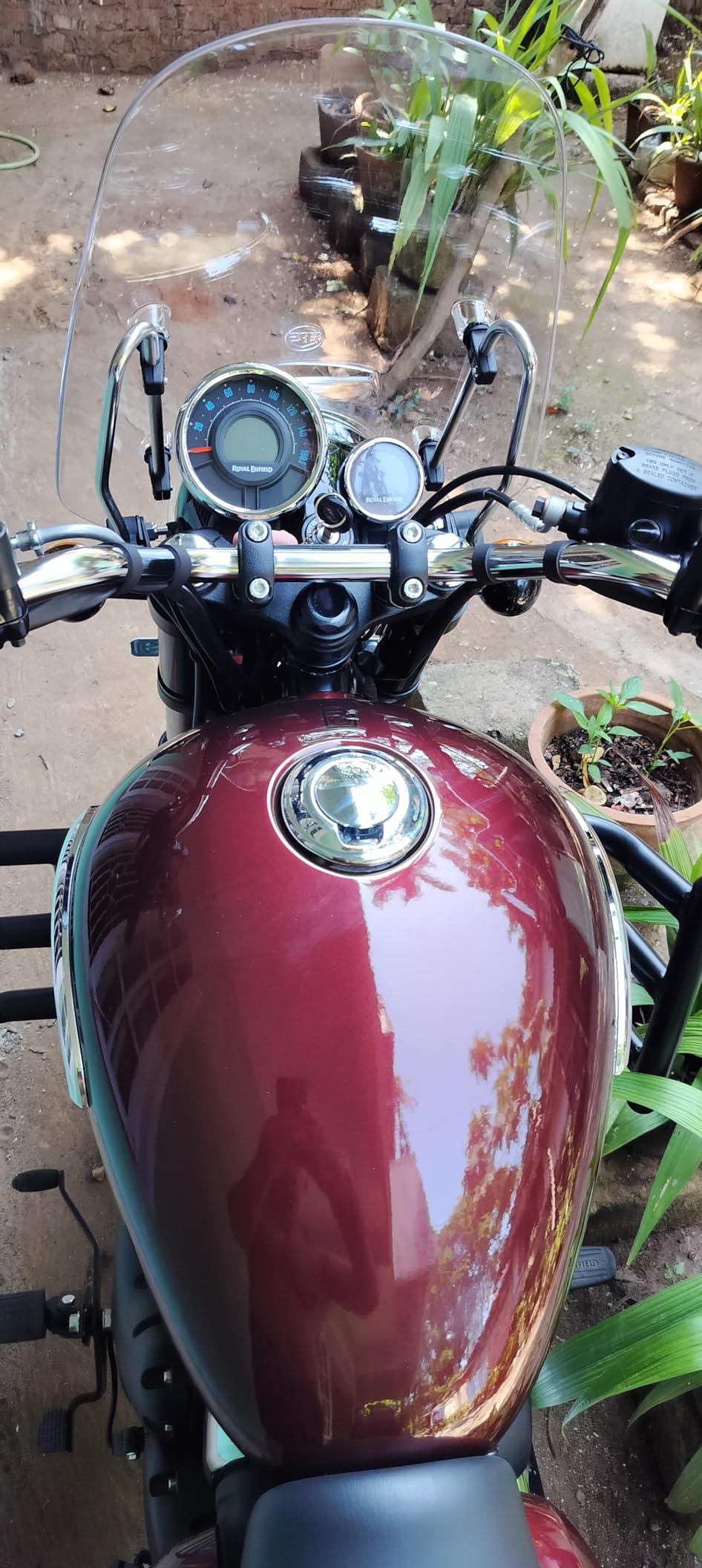 Royal Enfield KXA00146 Touring Screen for Meteor 350 : Amazon.in: Car ...