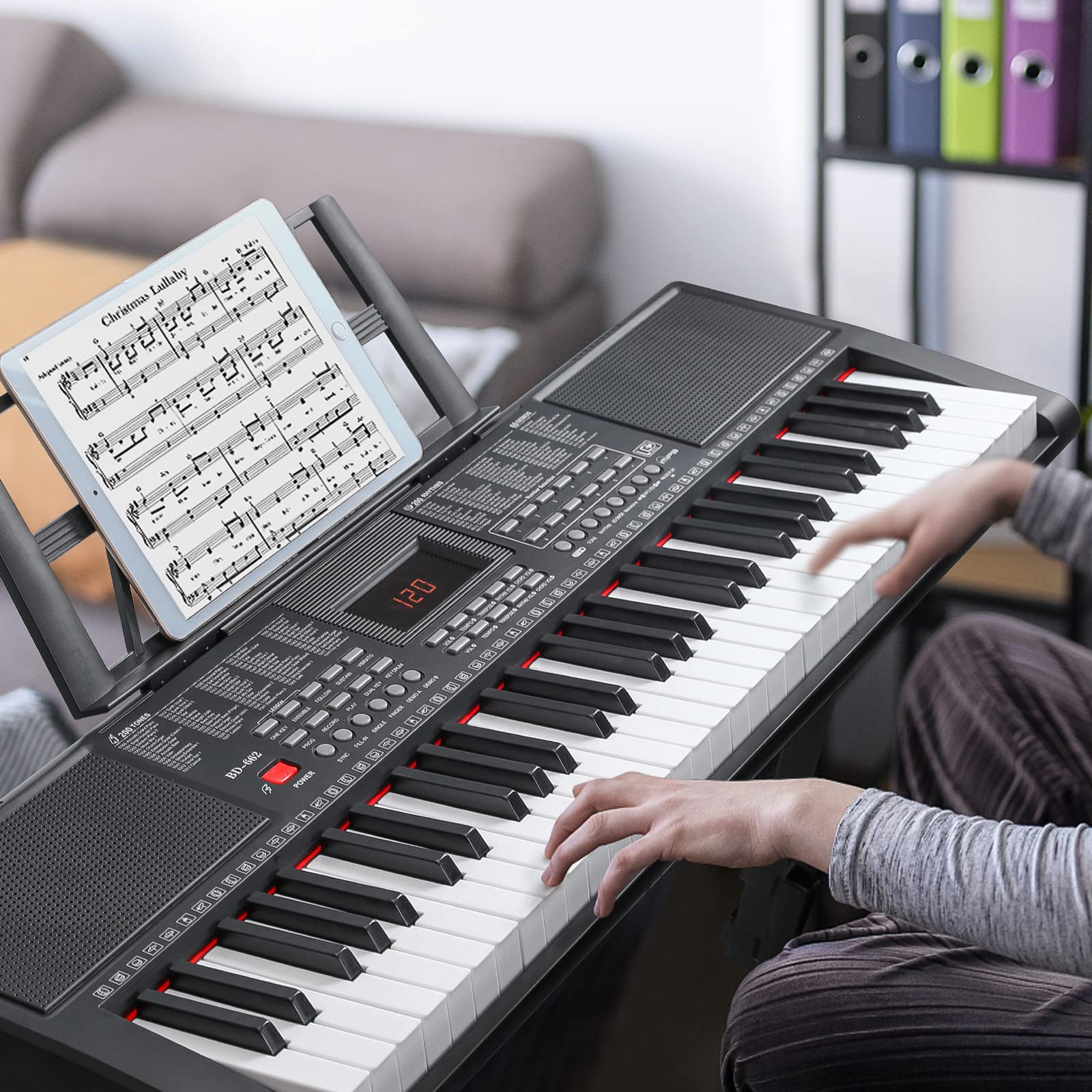 Snapklik.com : VEIYOUMO Keyboard Piano 61 Key, Electric Piano Keyboard ...