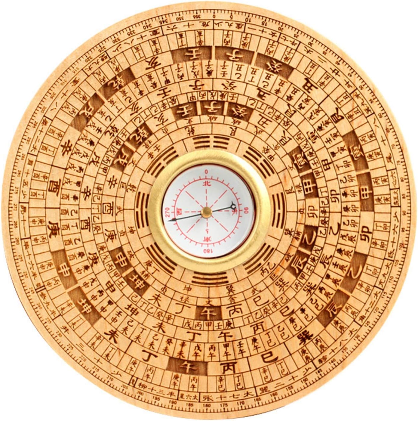 EOTRERANQ Chinese Feng Shui Luo Pan,Gossip Compass, Round Compass Feng ...
