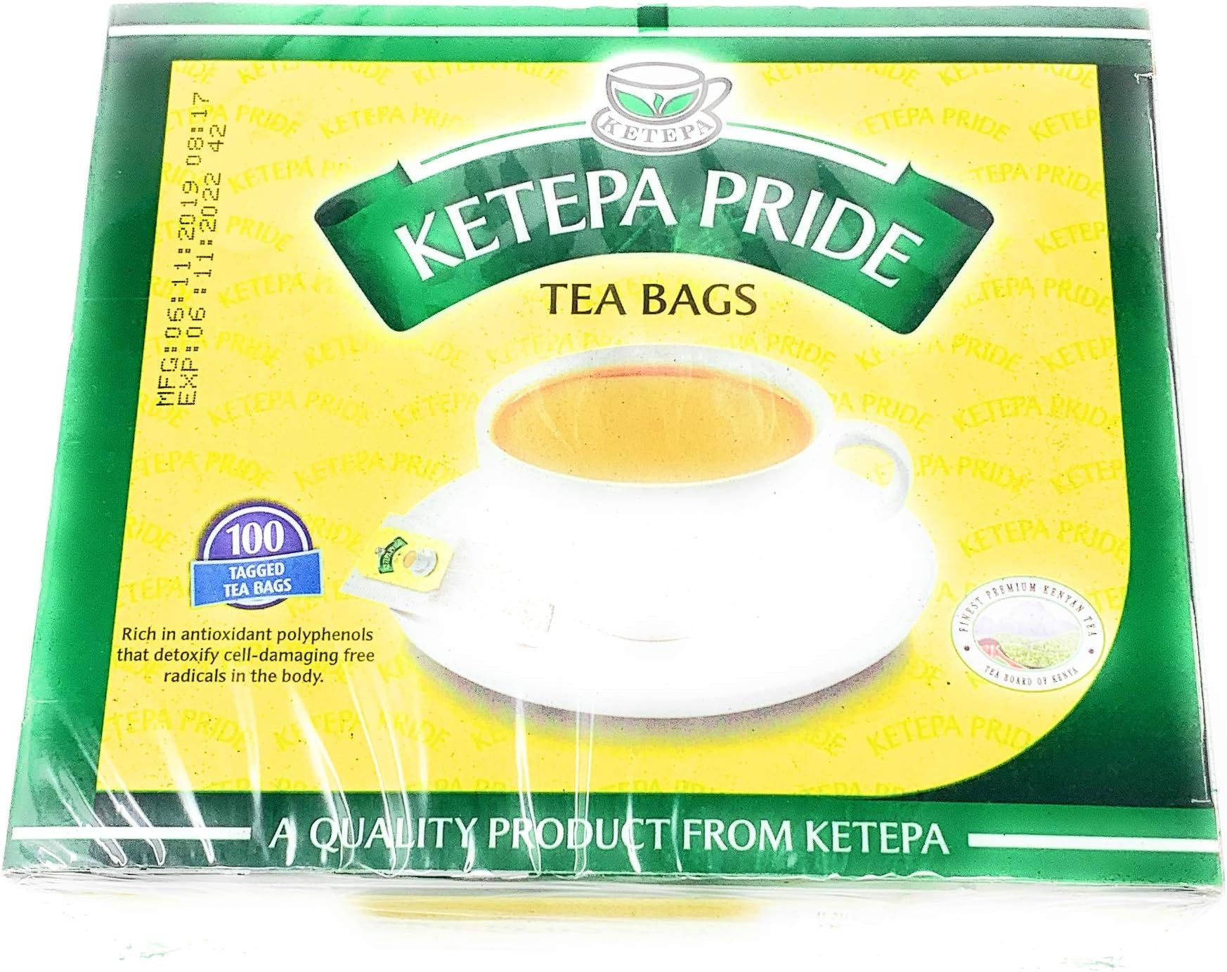 Amazon.com : Ketepa Pride Standard Pack, 200g, 100 Tagged Teabags ...