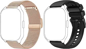 Amazon.com: ZOSKVEE 2PCS Replacement Bands, 22mm Straps for P95 P66 ...