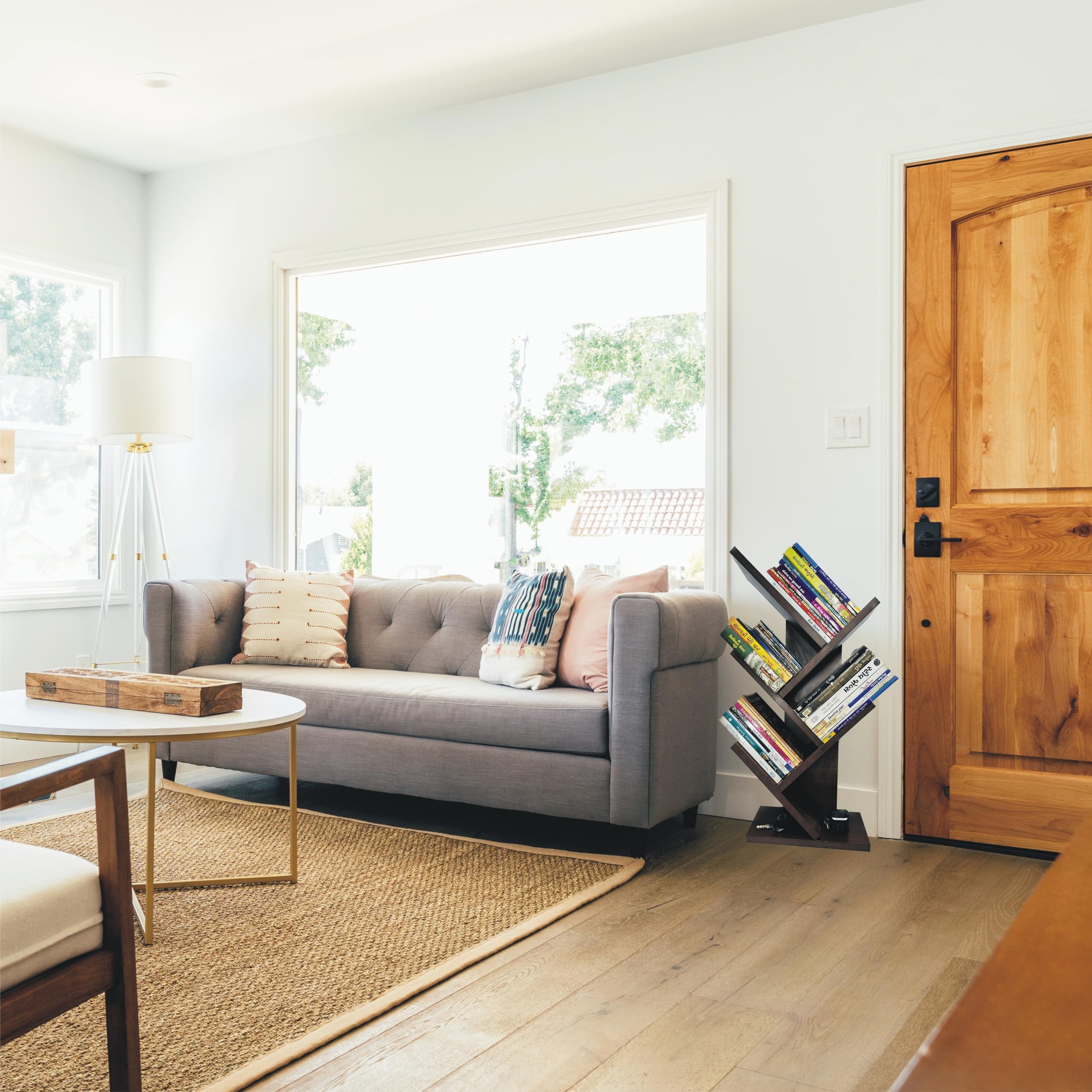 SBF Furniture Engineered Wooden Book Rack,Space Saver Book Shelf for ...