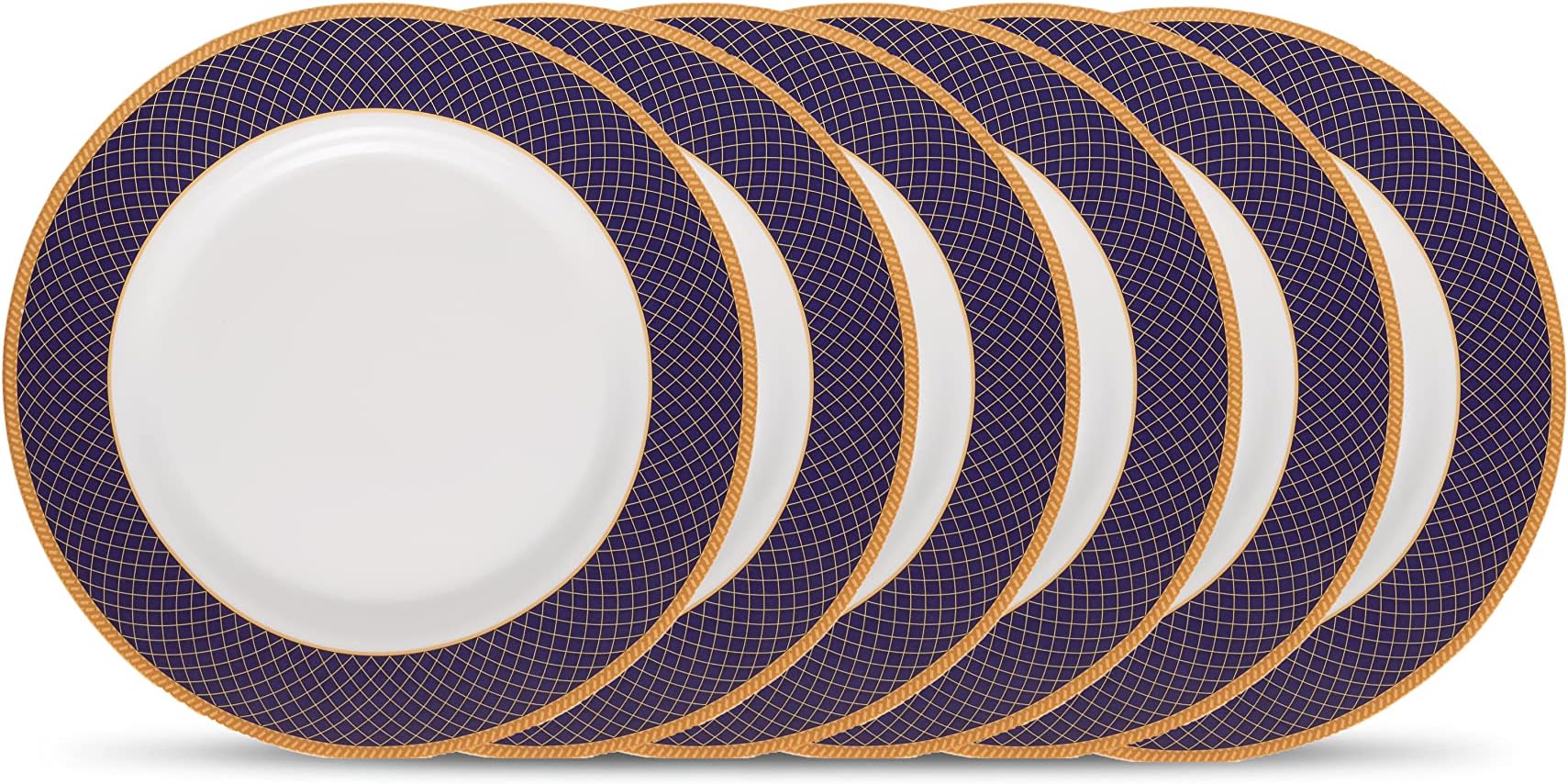 Buy VarEesha Gold Mustard Ceramic 7 Inch Side | Quarter Plates Set of 4 ...