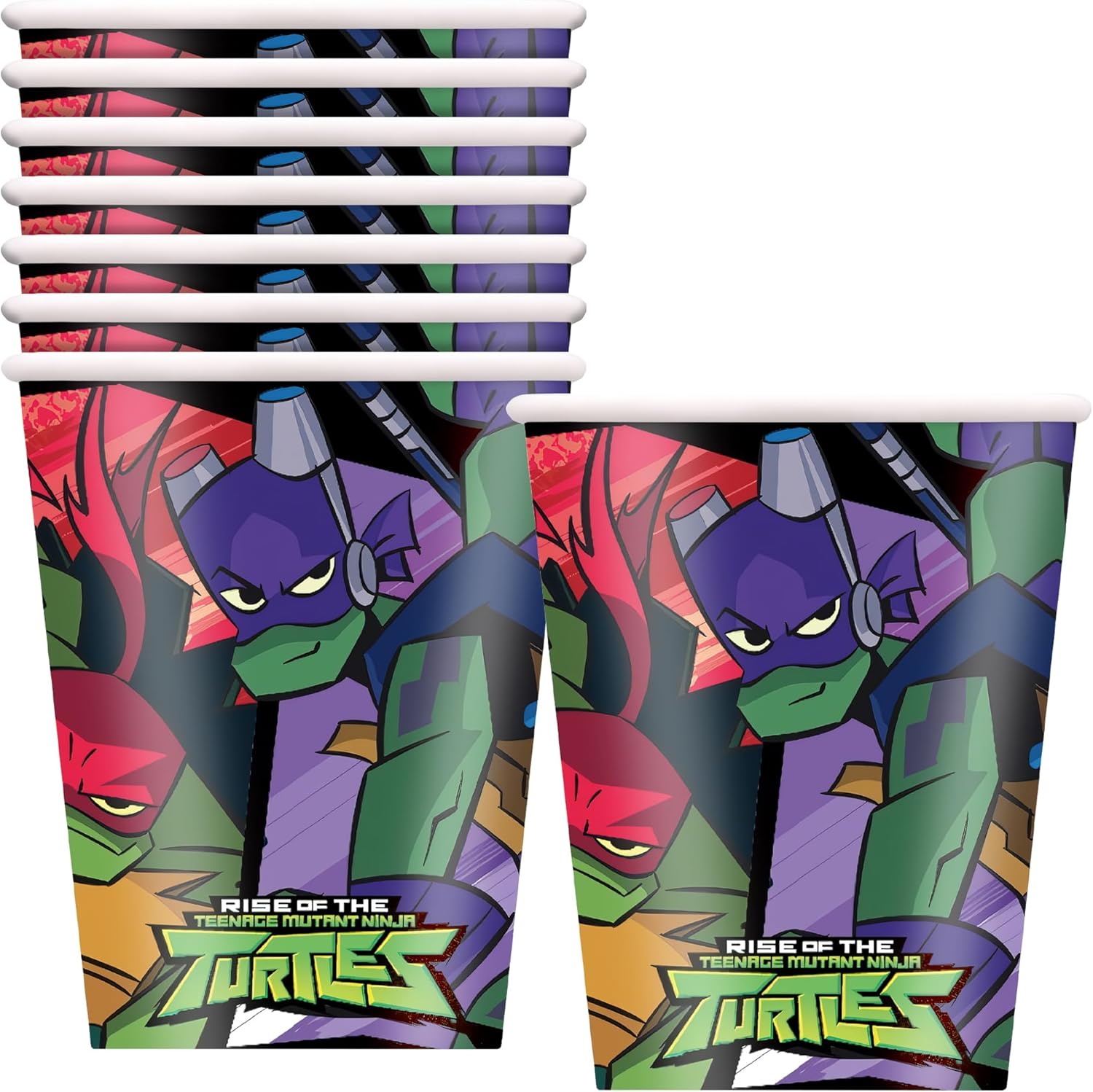 Unique Teenage Mutant Ninja Turtles Paper Party Cups, 8 Ct., Multi, One ...