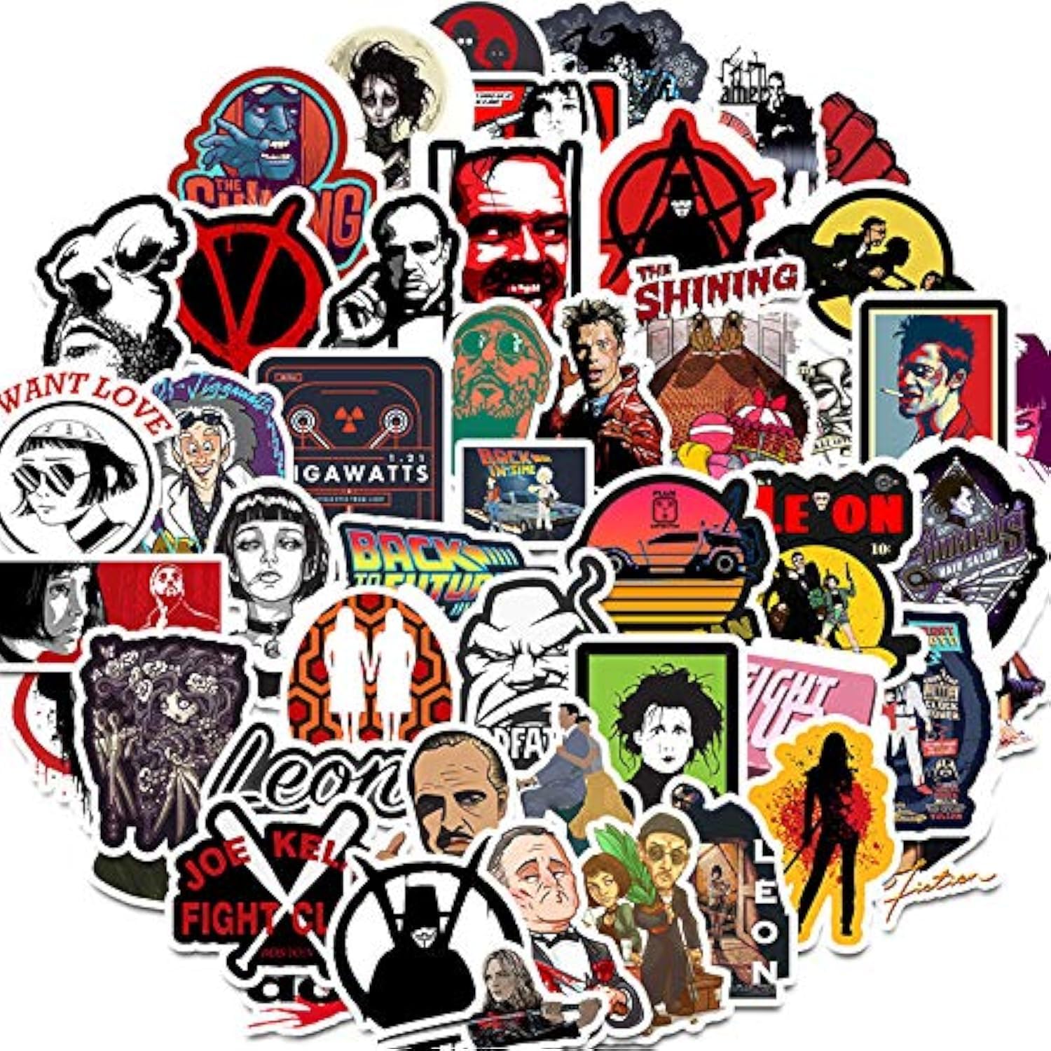 Classic Movies Stickers for Laptop (50 PCS),Gift for Children Teens ...