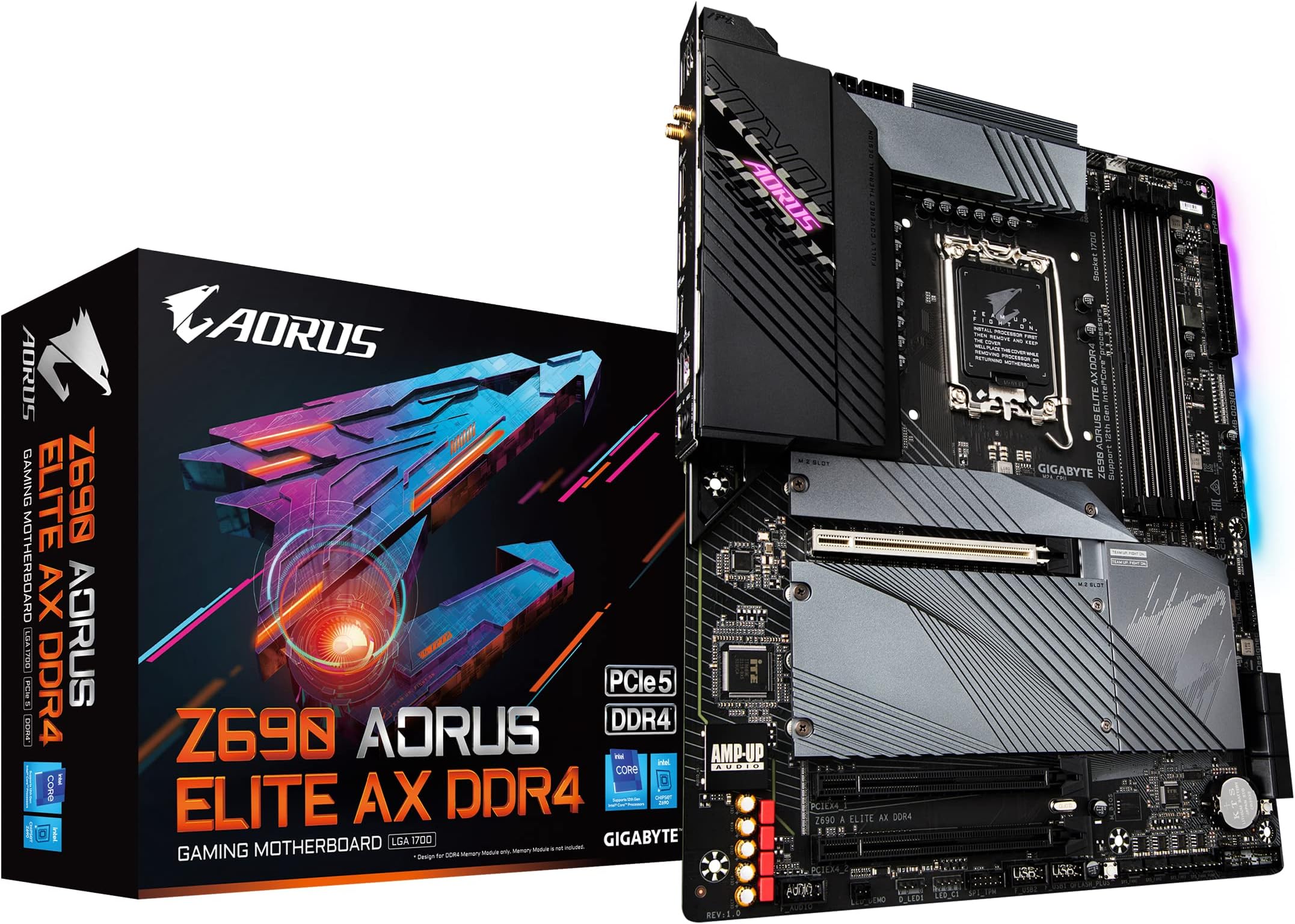 Amazon.com: GIGABYTE Z790 AORUS Elite AX DDR4 ATX Motherboard with ...