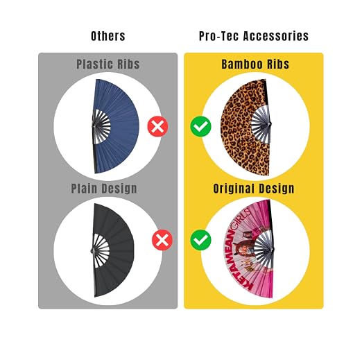 Decorative Rave Hand Fan – Folding Fans for Festivals, Drag Queen ...