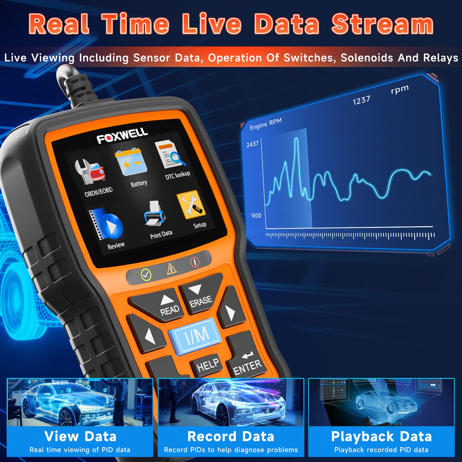 WoodbellmuFOXWELL NT301 OBD2 Reader And FOXWELL BT705 12V 24V woodbellmufoxwell-nt301-obd2-reader-and-foxwell-bt705-12v-24v