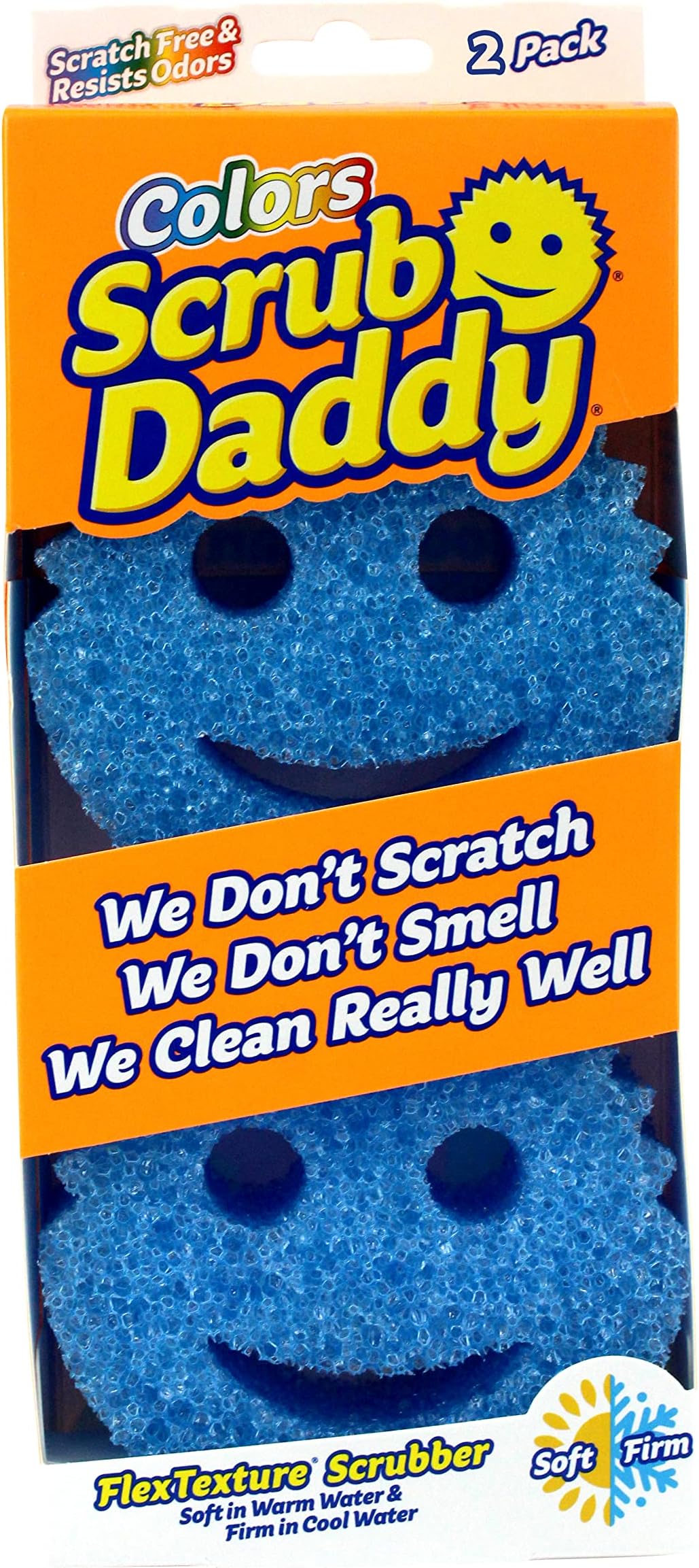 Scrub Daddy Original Dish Sponge, Smiley Face Sponges for Cleaning ...