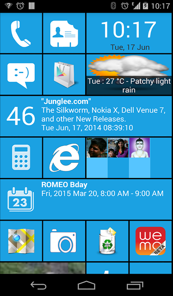 Home 8 Launcher aLive tiles - App on Amazon Appstore