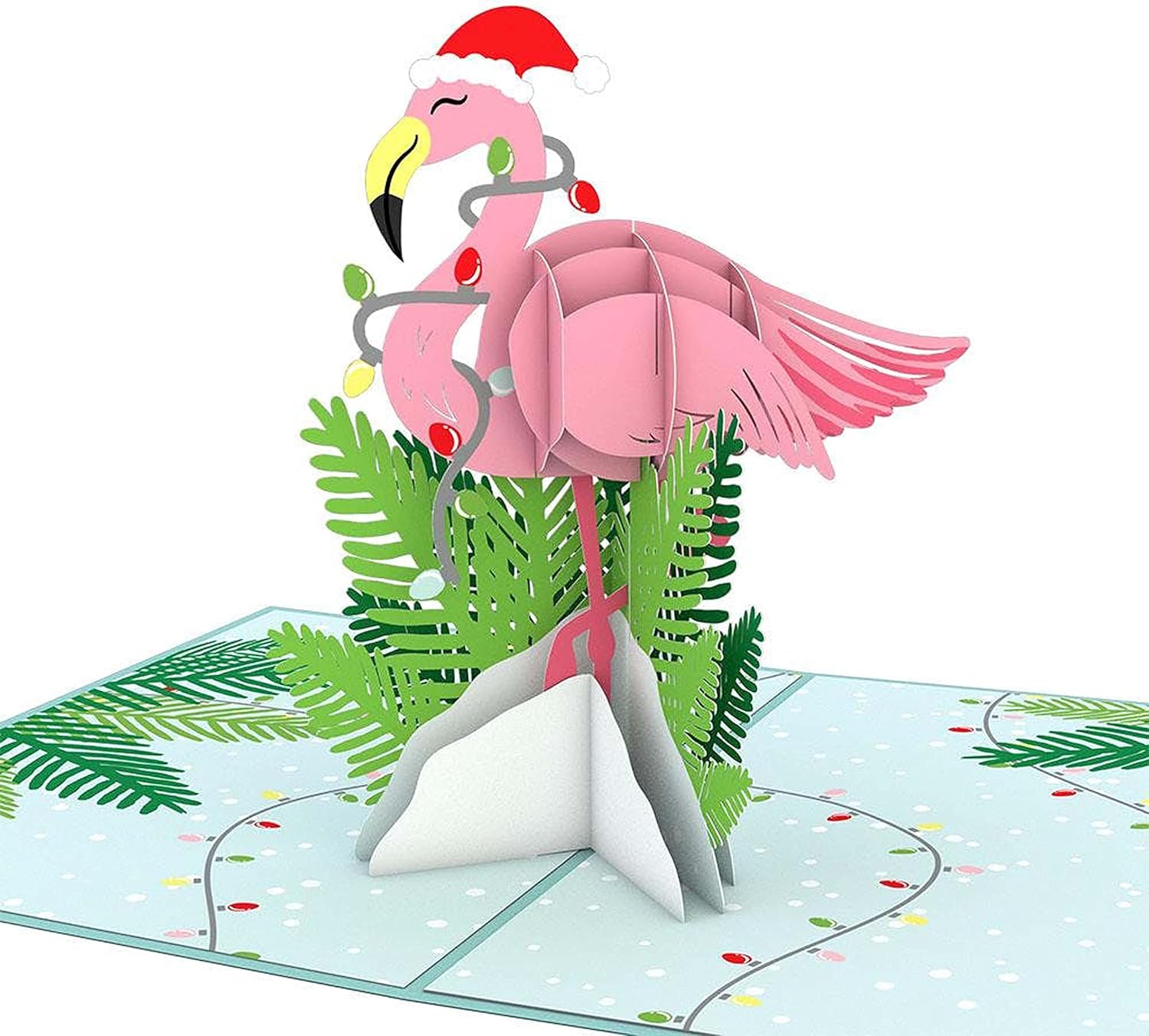 Buy Lovepop Festive Flamingo Pop Up Card 5x7 3D Greeting Card Pop Up buy-lovepop-festive-flamingo-pop-up-card-5x7-3d-greeting-card-pop-up