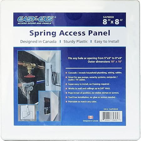 Amazon.com: EASY-EXS Access Panels Spring-Fit 8"x8" (External 10"x10 ...