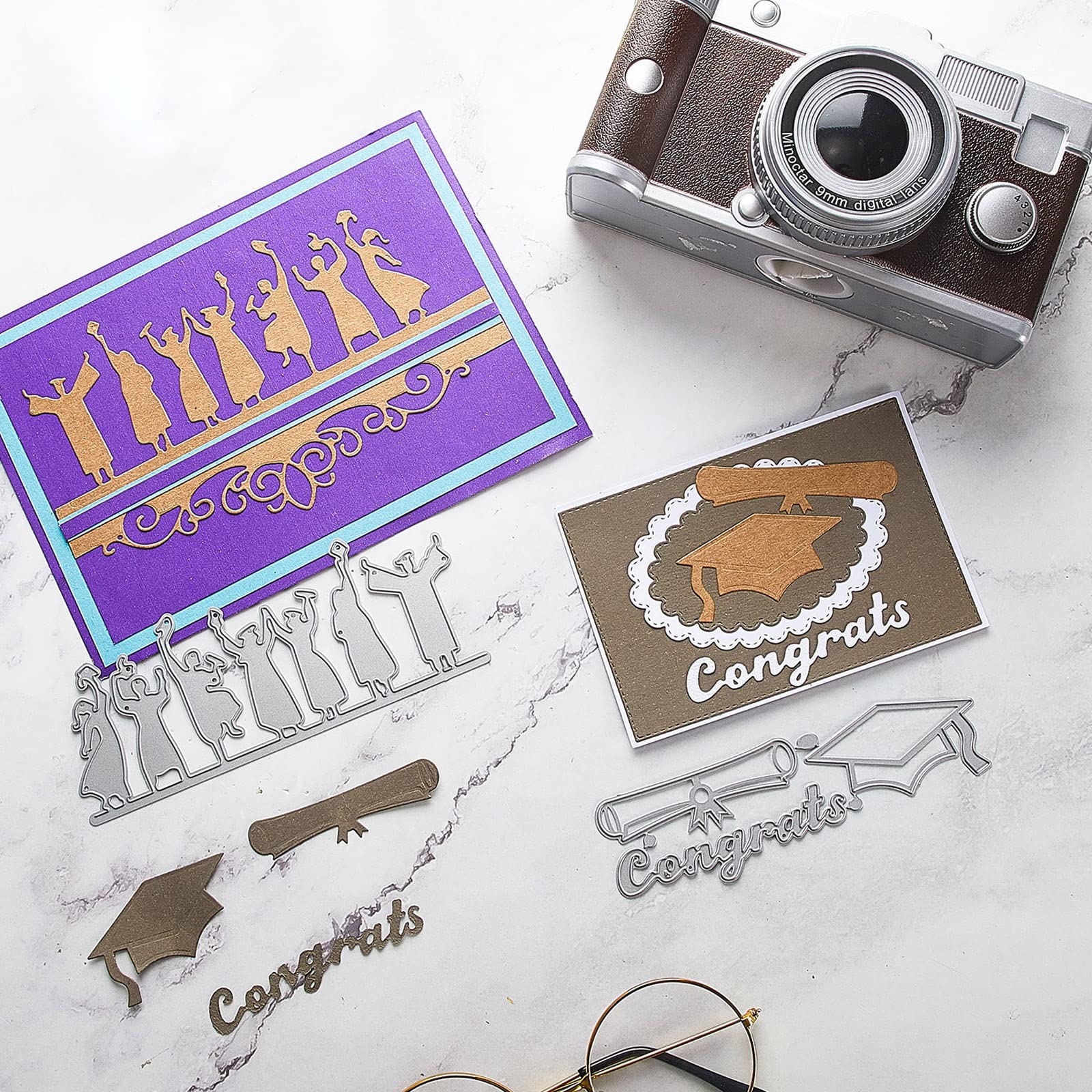 Snapklik.com : 2 Pieces Graduates 2025 Die Cuts Graduation Theme Die ...