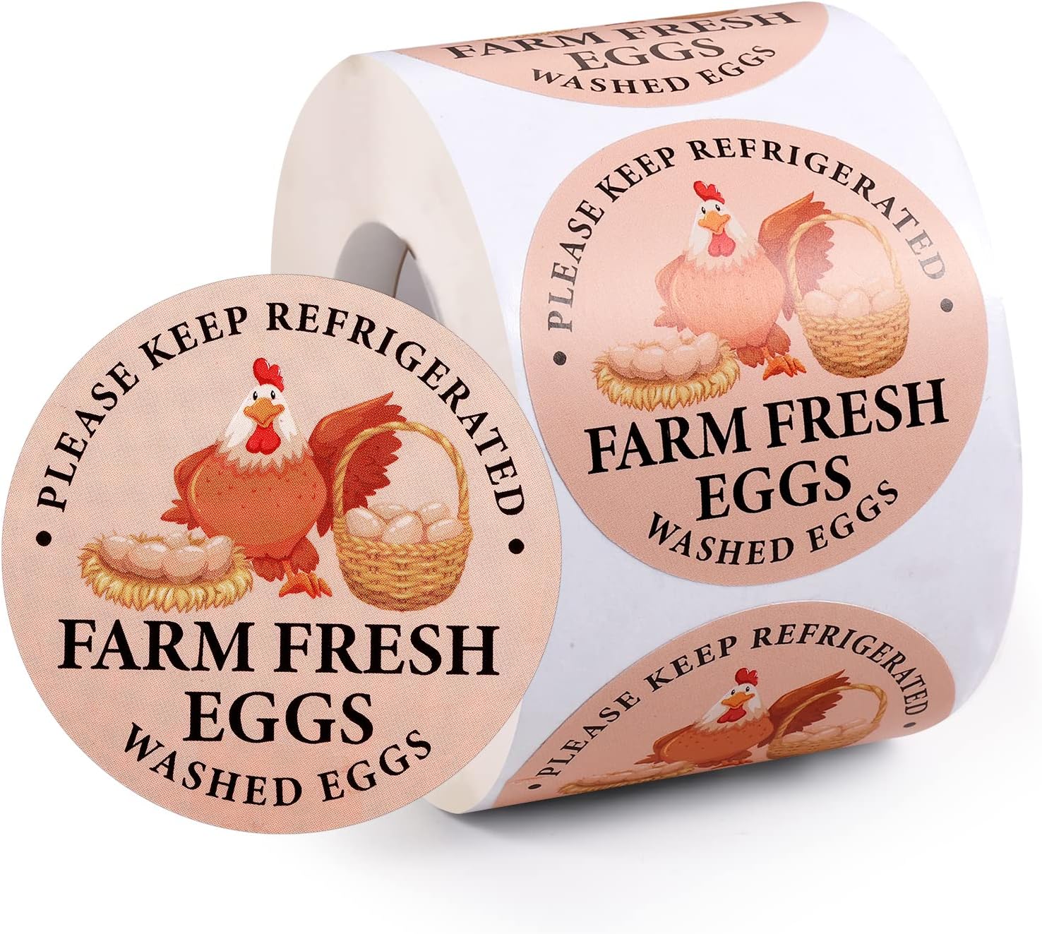 Amazon.com : Personalized Egg Carton Stickers - Custom Farm Fresh Egg ...