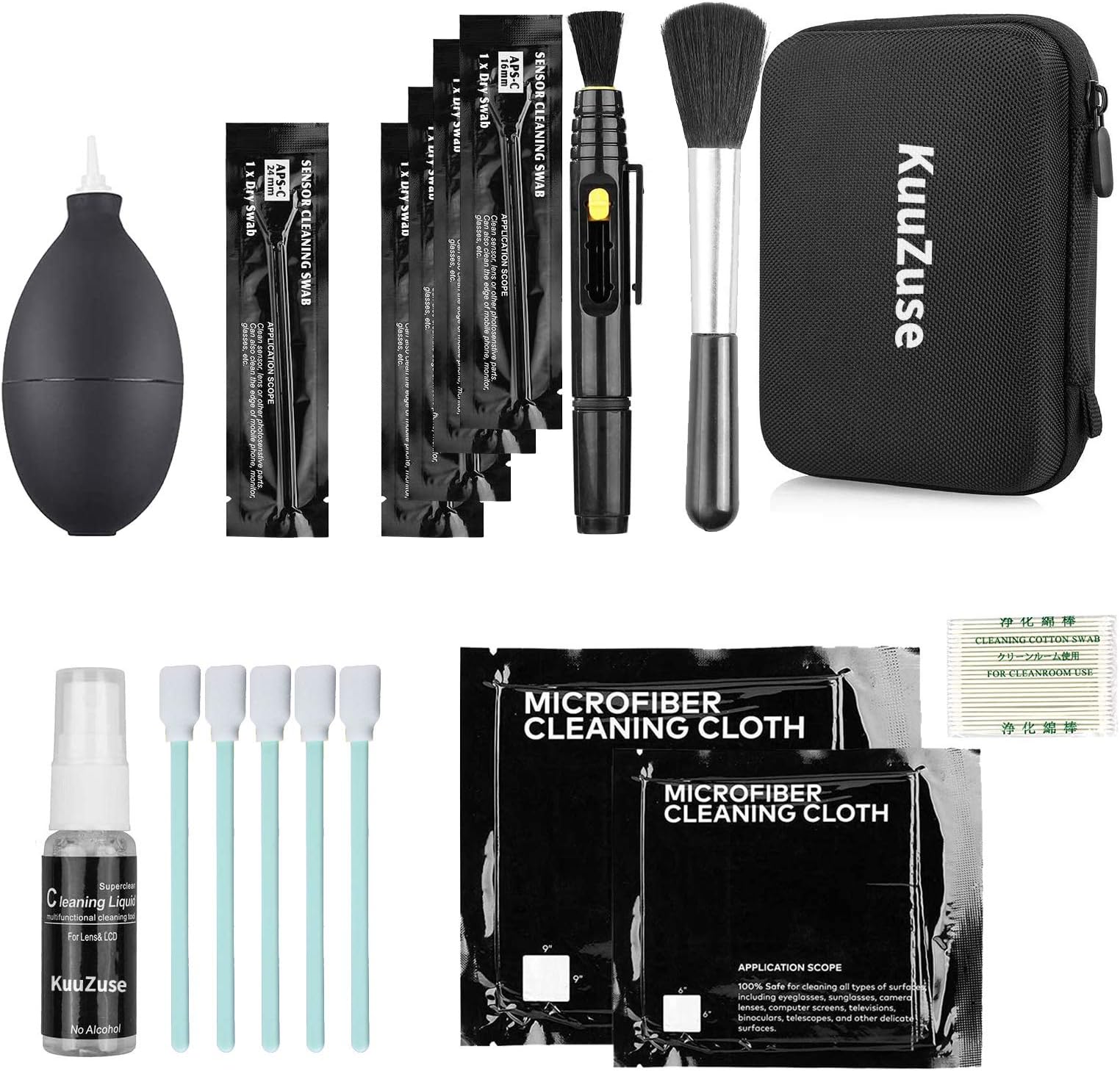 Amazon.com : KuuZuse Professional DSLR Camera Cleaning Kit with APS-C ...