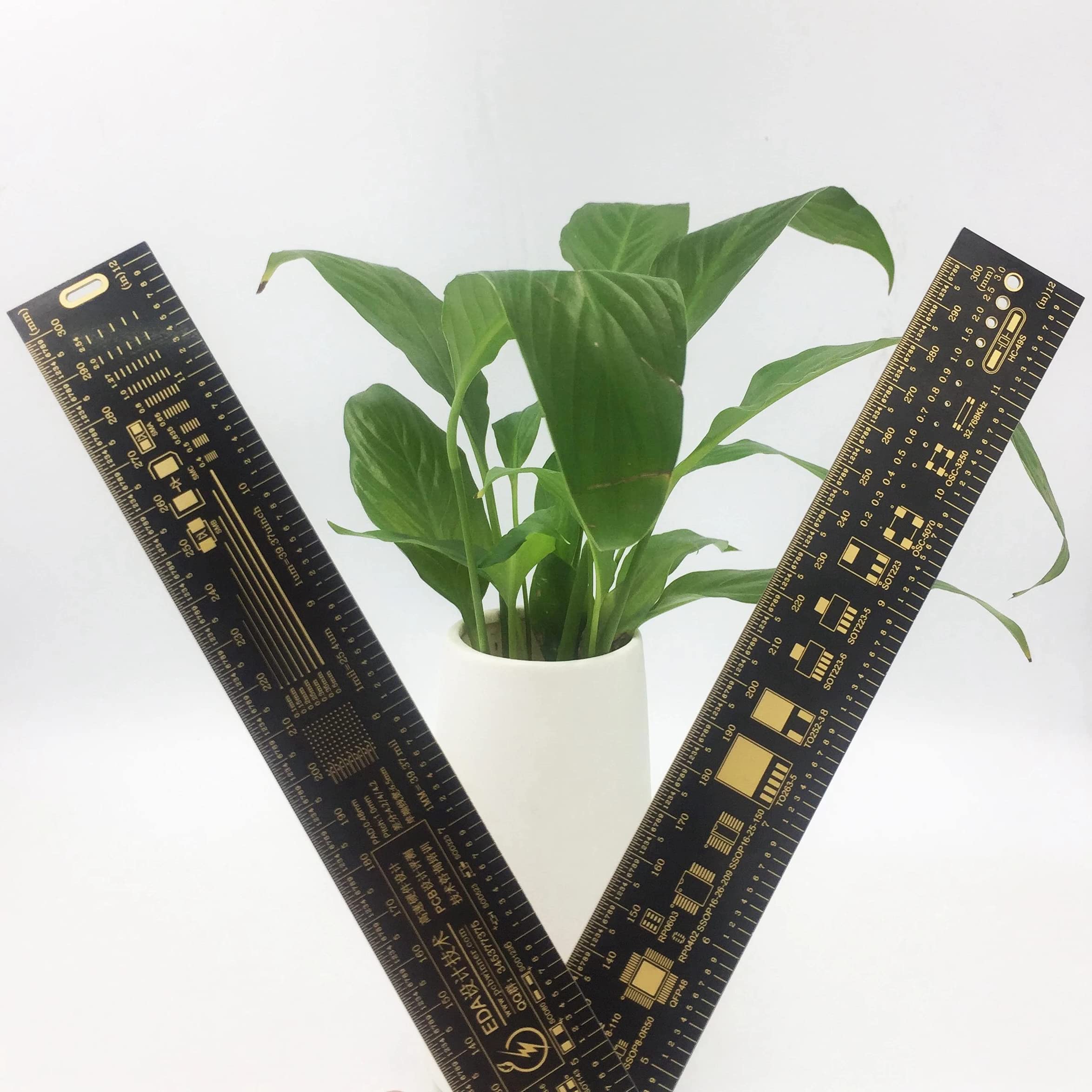 Snapklik.com : 1Pcs 12inch/30cm Multifunctional PCB Ruler Measuring ...