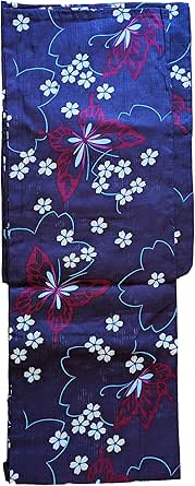 Modern Sakura Women's Authentic Traditional Japanese Yukata, aka Casual Kimono, Cherry Blossoms ...