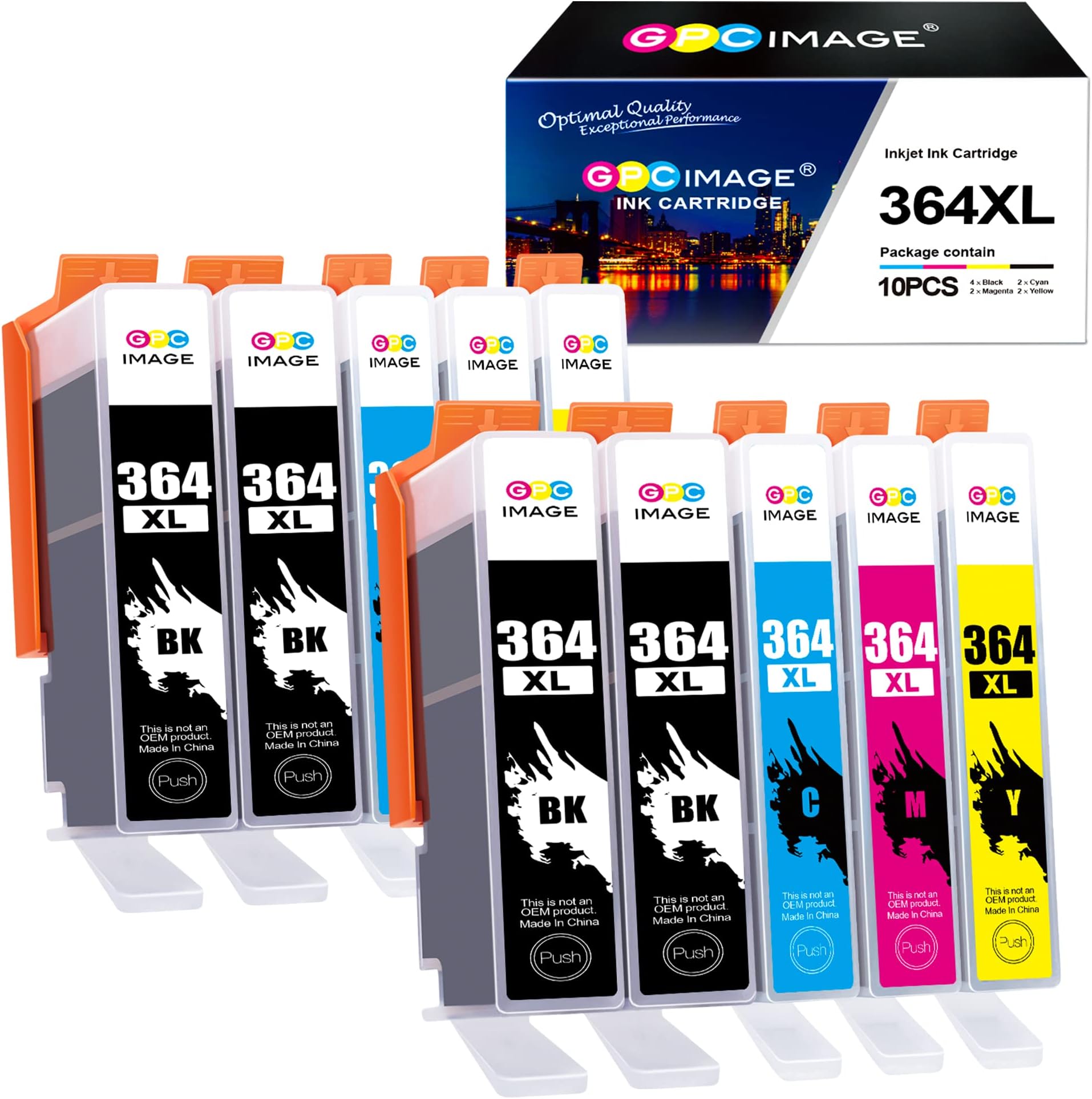 GPC Image Multipack Ink Cartridges Replacement for HP 364XL 364 ...